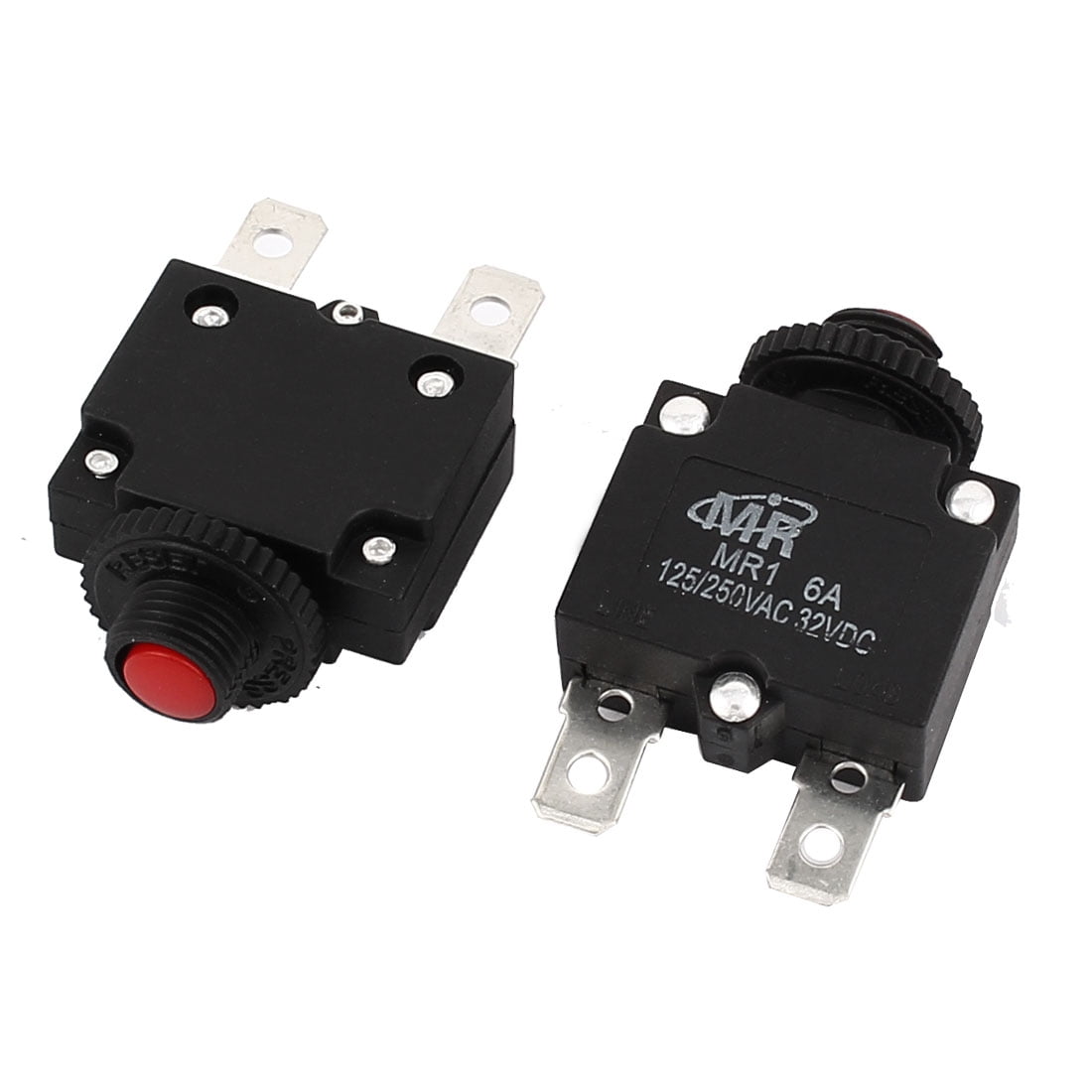 Unique Bargains 125V/250V 6A Red Reset Button Overload Protector ...