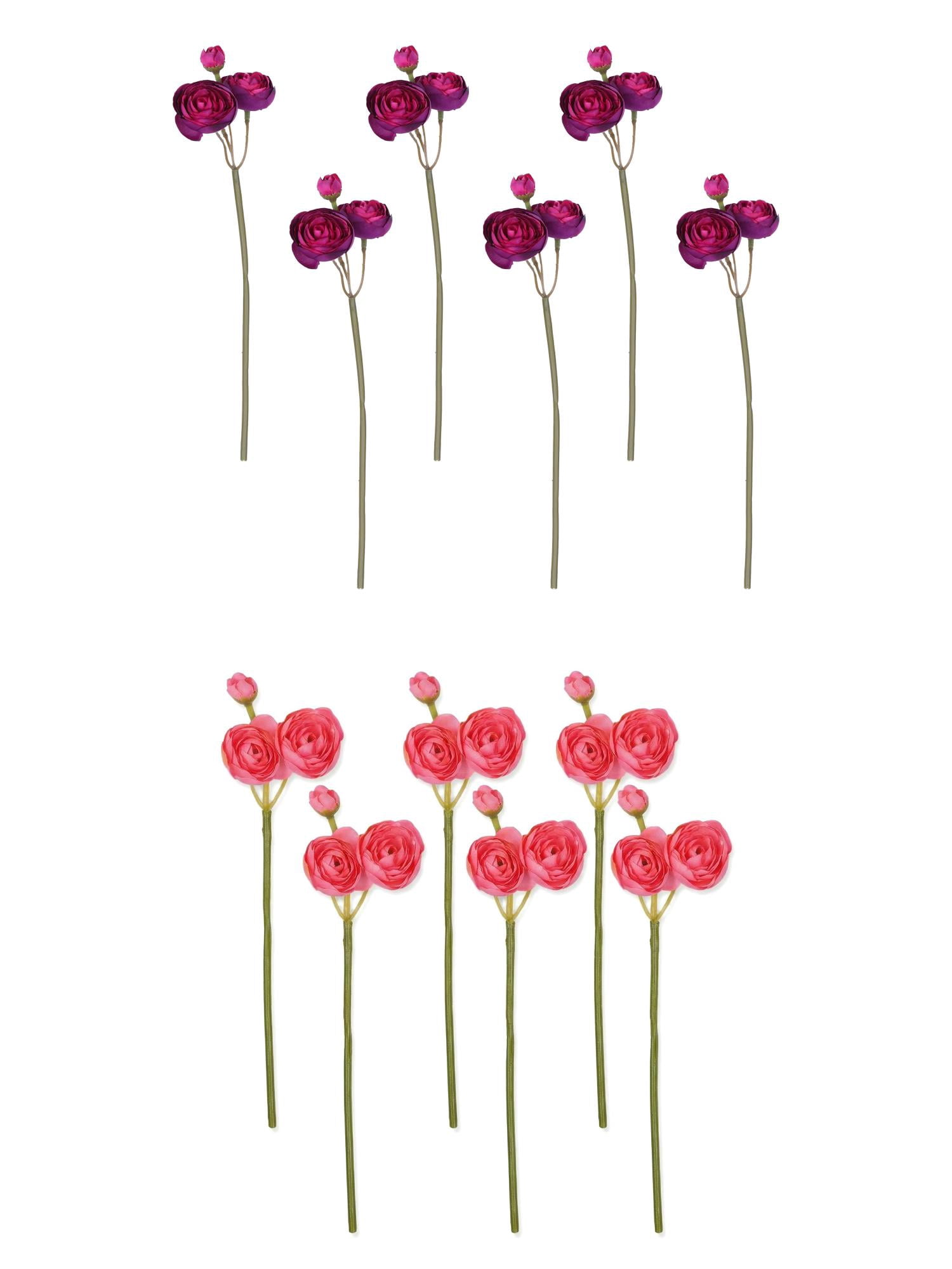 Unique Bargains 12Pcs Artificial Bouquet Faux Berry Greenery Stems Dark ...