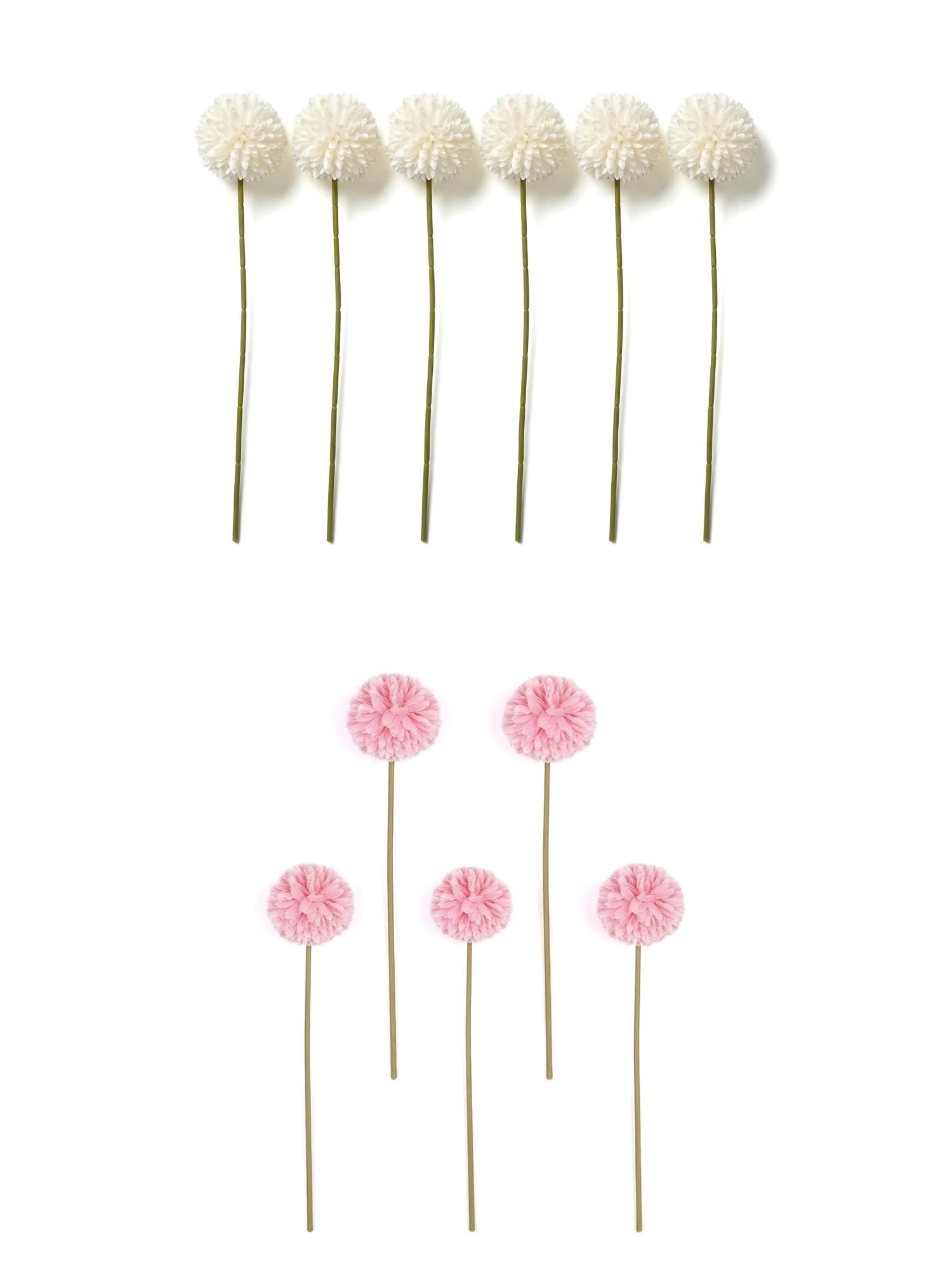 Unique Bargains 12Pcs Artificial Dandelion Flower Silk Bouquets Dark ...