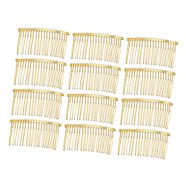 Unique Bargains 4 Pcs Rhinestone Hair Comb for Bride Flower Side Comb ...