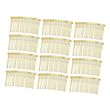 Unique Bargains 4 Pcs Rhinestone Hair Comb for Bride Flower Side Comb ...