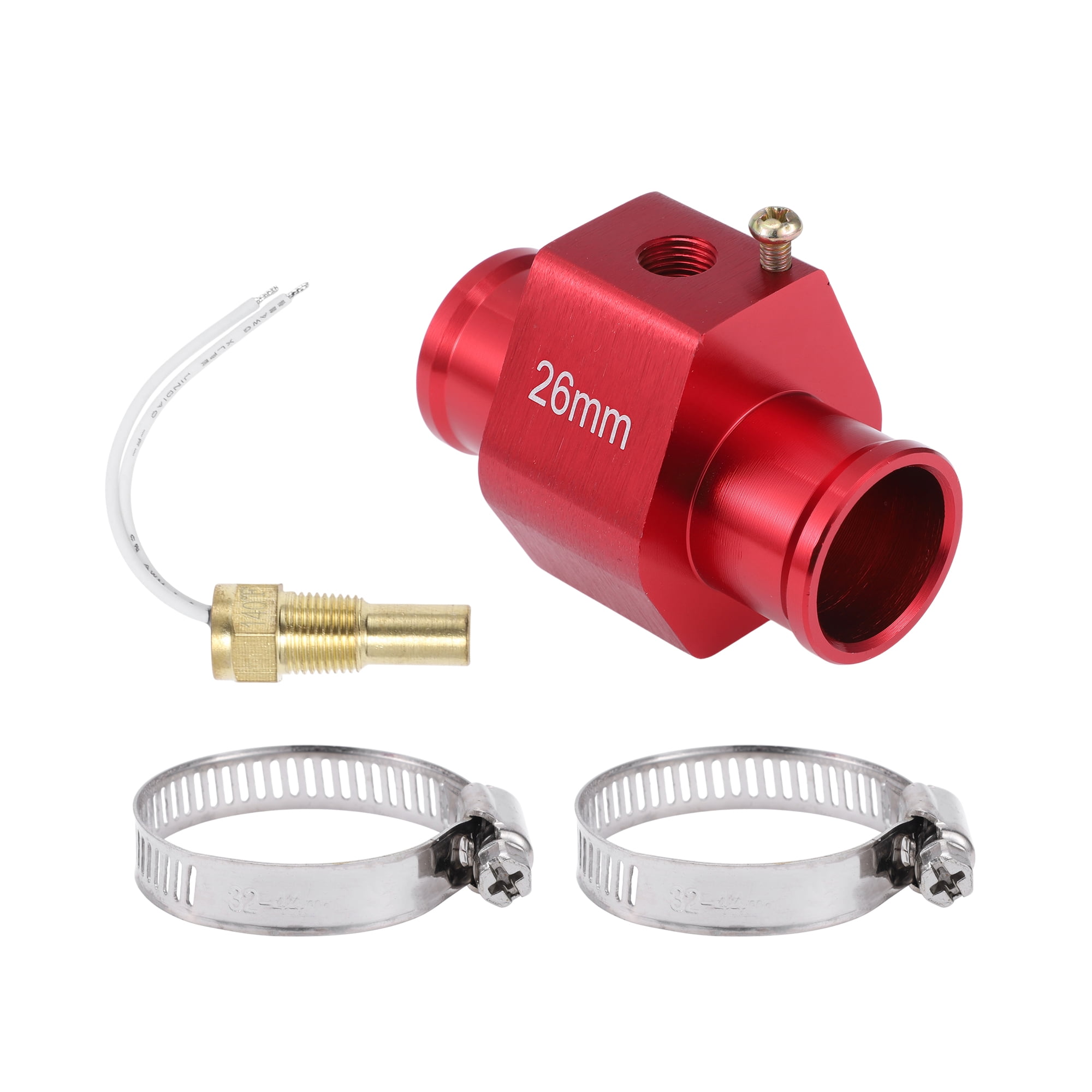Unique Bargains 12V/24V Universal Water Temp Sensor Kit, 1/8"NPT 1.02" Red Adapter 200'F On ...