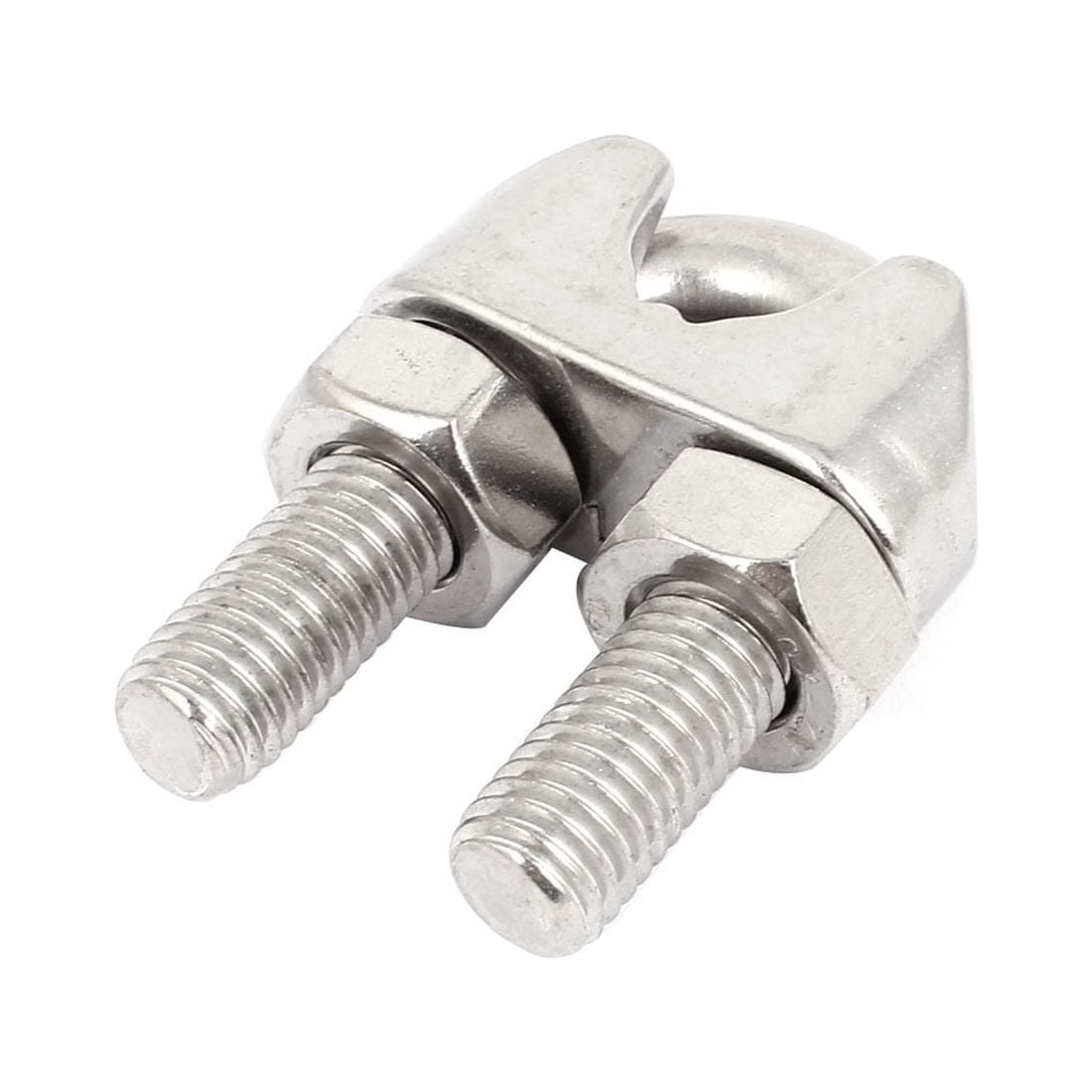 Unique Bargains 12mm 1/2" Stainless Steel Wire Ropes U Bolt Clips Clamp ...
