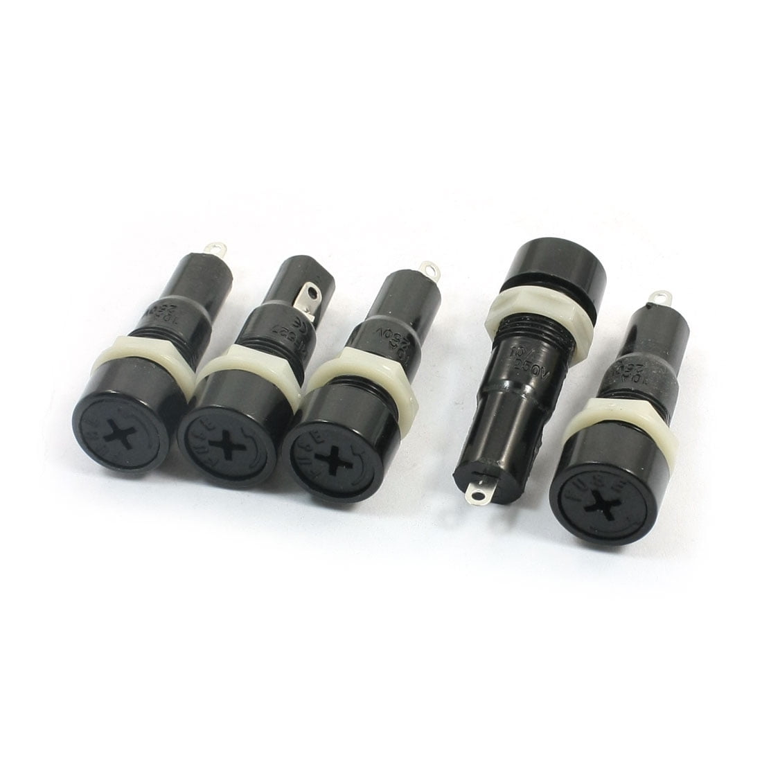 Unique Bargains 12mm Thread Cross Head Screw Lock Fuseholder 250V 10A ...