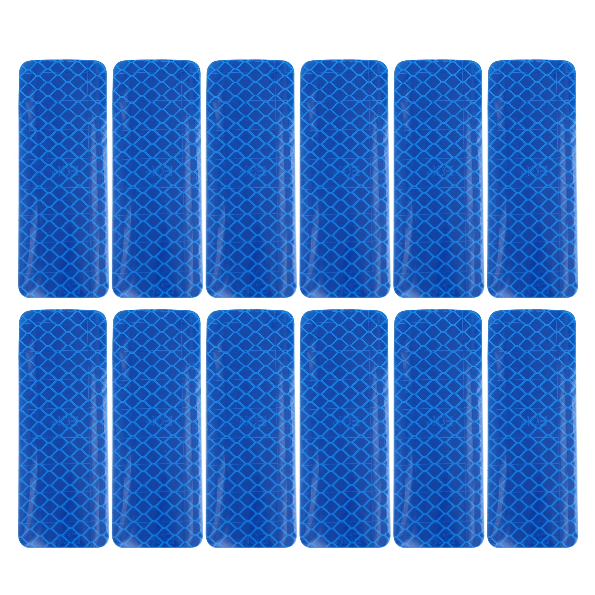 Unique Bargains 12pcs Blue Rear Bumper Reflector Reflective Stickers ...