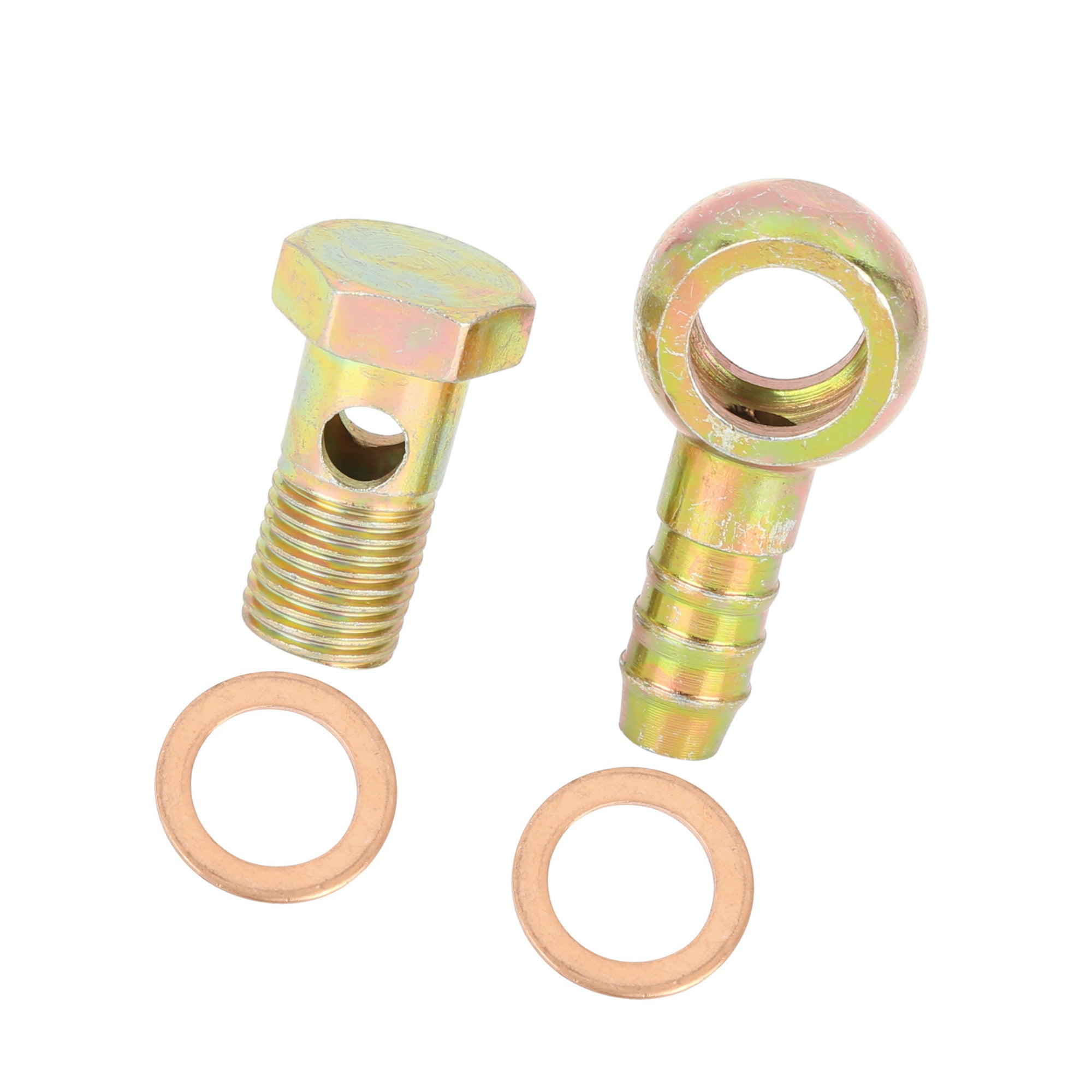 Unique Bargains 14mm Banjo Hose Barb Bolt Fittings Banjo Bolt Washer Kit for Motorcycle ...