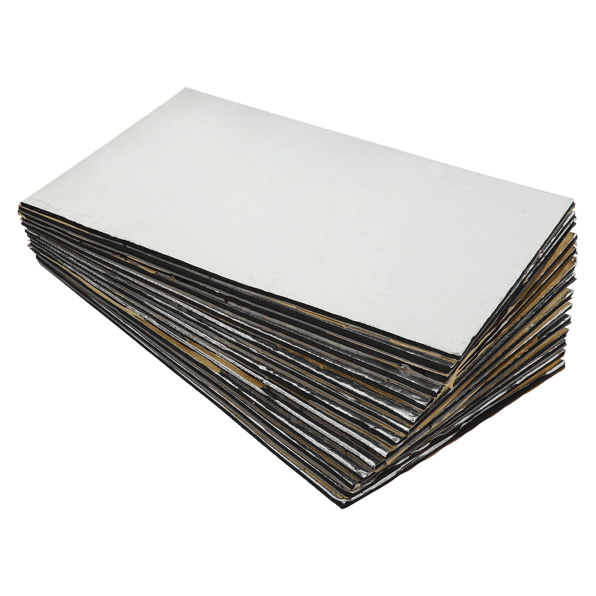 Unique Bargains 14pcs 256mil 14.8sqft Car Butyl Foam Heat Sound Damping ...