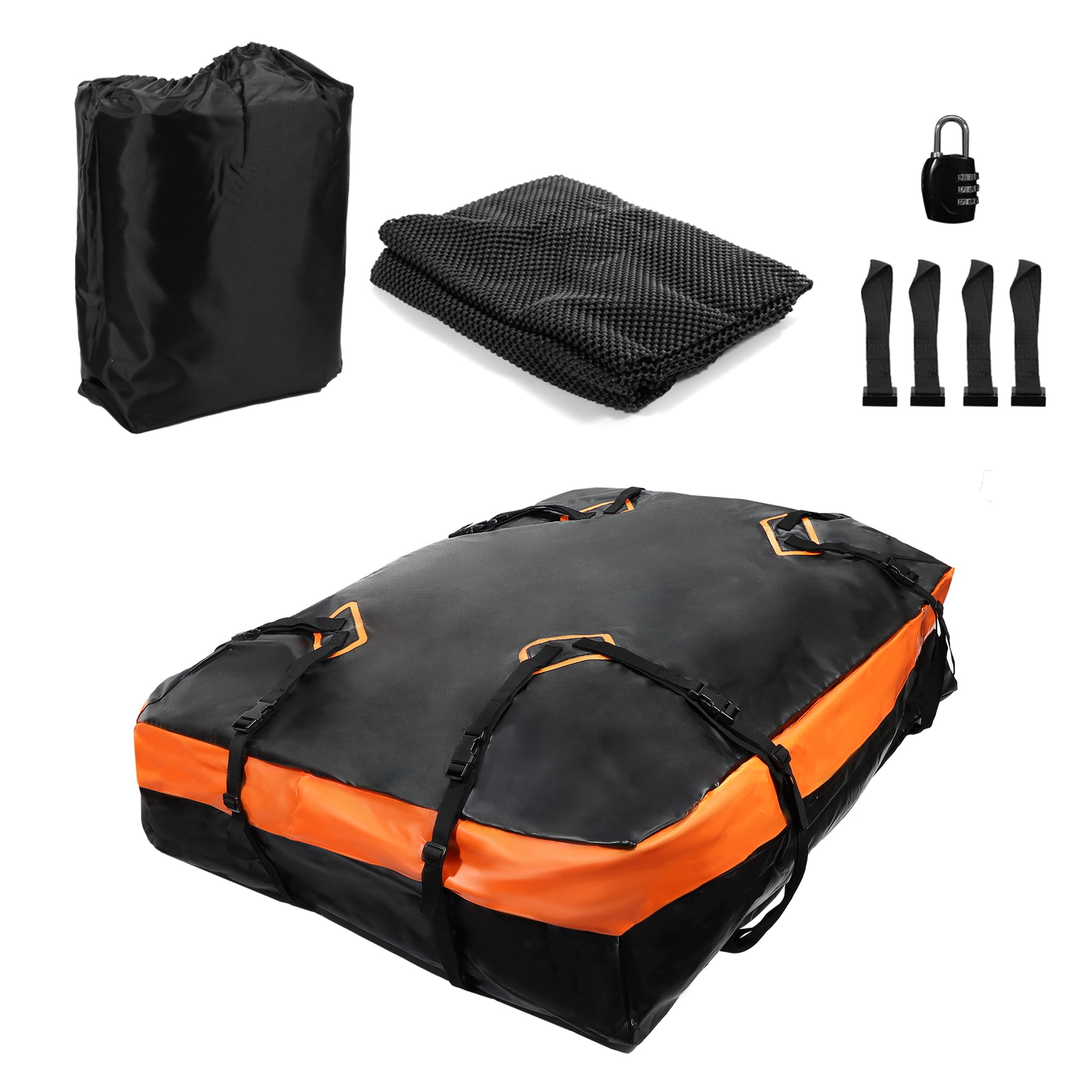 Unique Bargains 15 Cubic Feet Car Roof Bag Rooftop Top Cargo Carrier ...