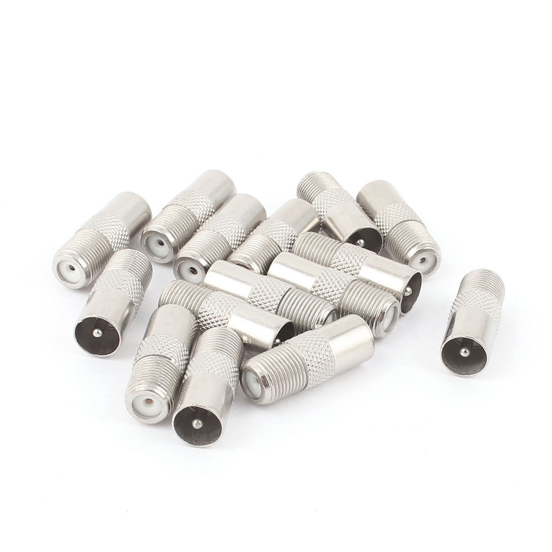 Unique Bargains 15 Pcs F Type Female Plug to PAL TV Male Jack RF ...