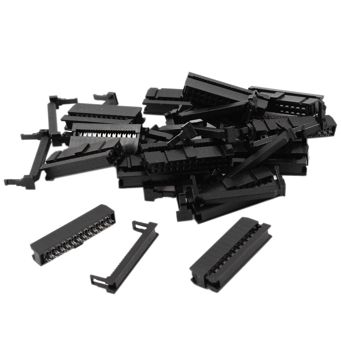 Unique Bargains 15 Pcs IDC FC-24P Connector Straight 24 Pin Female ...