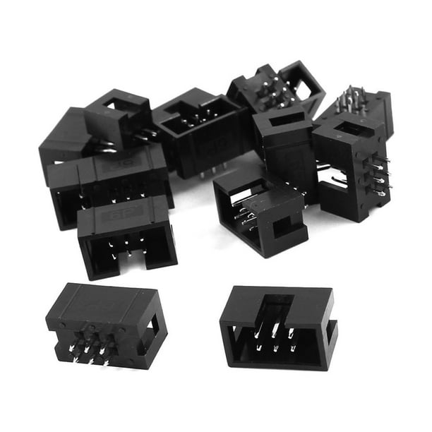 Unique Bargains 15 x PCB Mounted 2x3 Pins 2.54mm Pitch Straight ...