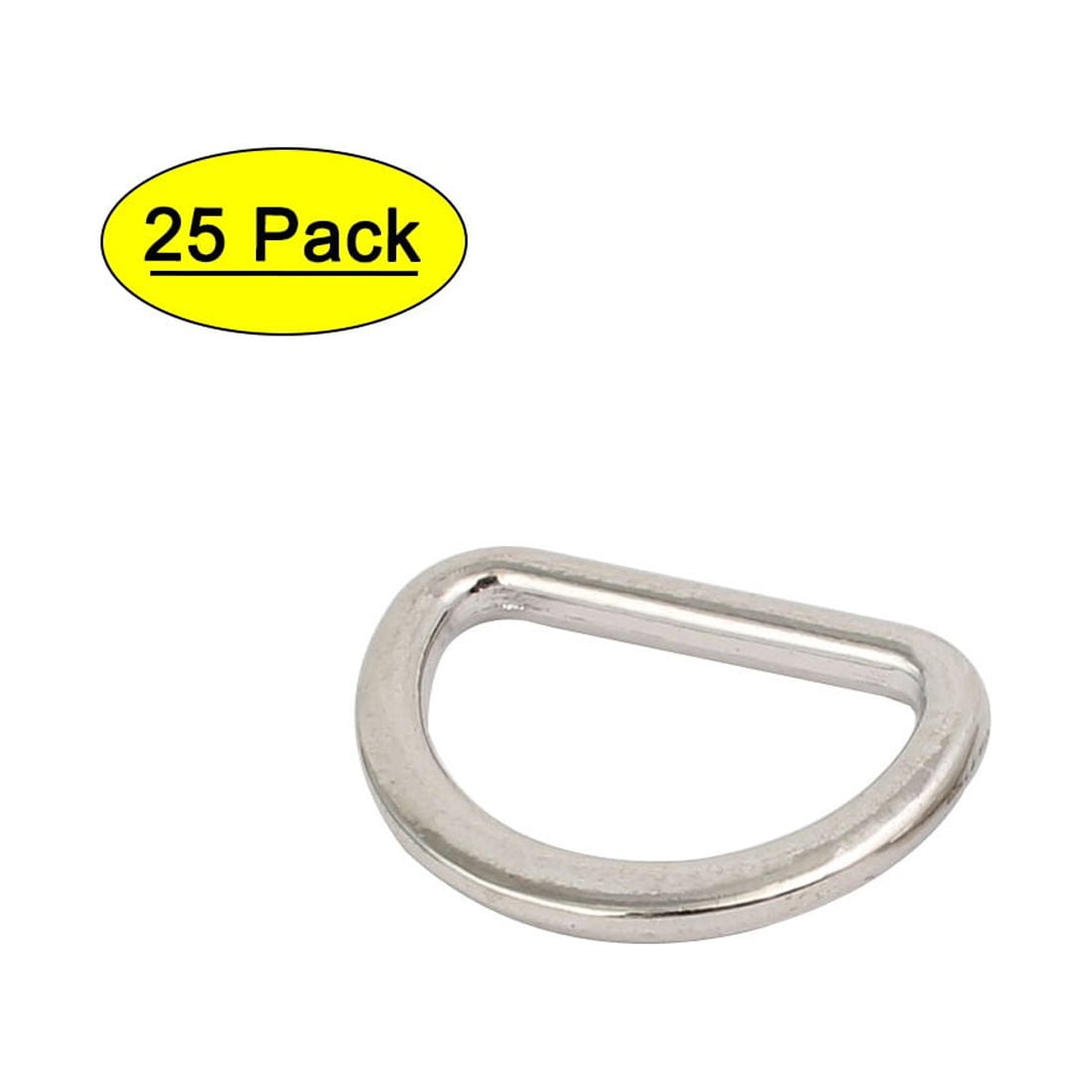 Unique Bargains 15mm Inner Width Zinc Alloy Flat Typed D Welded Ring ...
