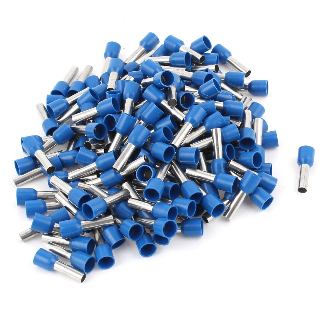Unique Bargains 160pcs Blue Insulated Tube Pin End Terminals for AWG10 ...