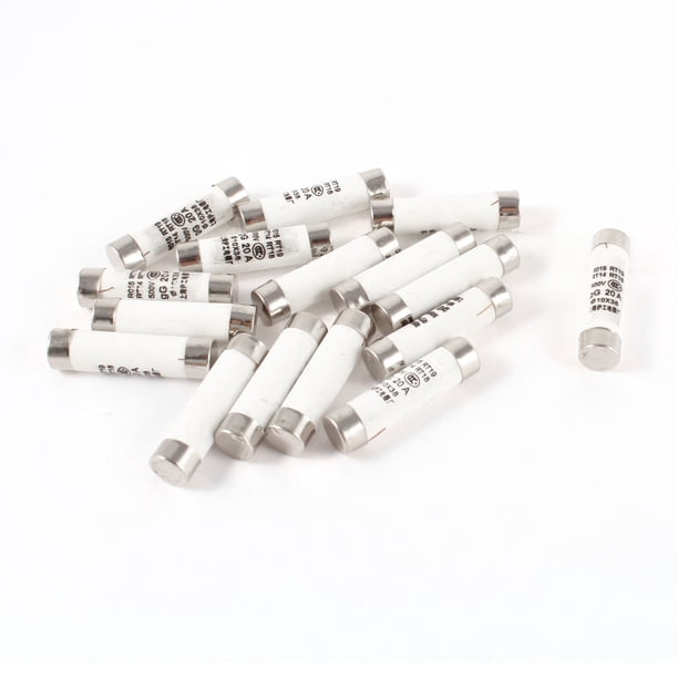 Unique Bargains 16pcs 10x38mm Quick Fast Blow Ceramic Fuses 500 Volts ...