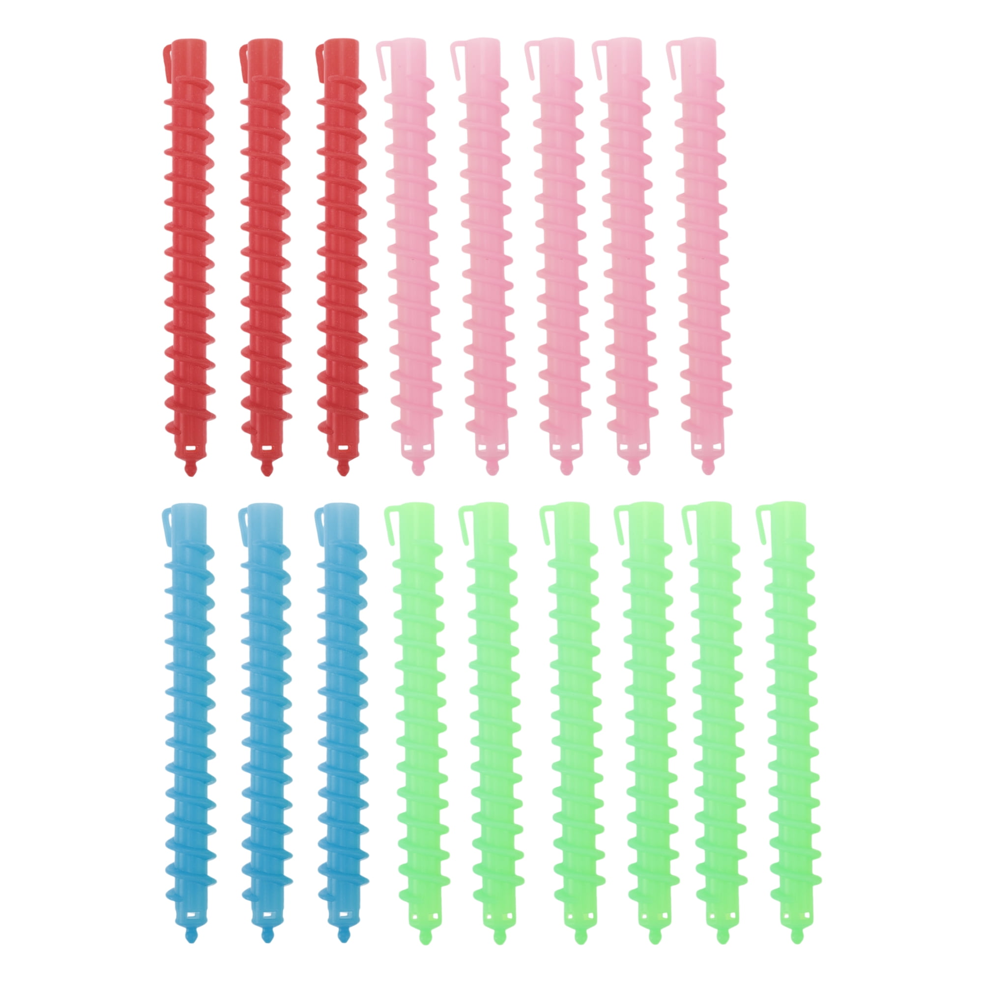 Unique Bargains 17pcs Screw Hair Rollers for Women 6.5"x0.79" Assorted ...