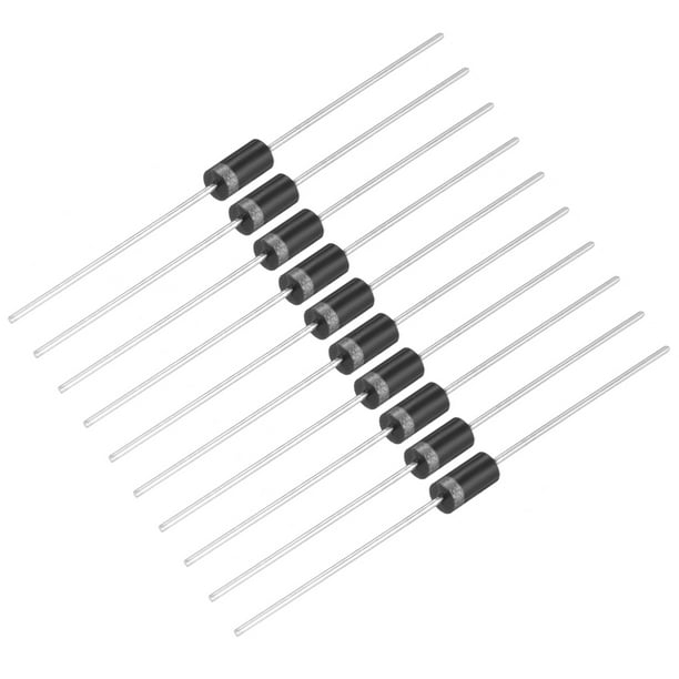 Unique Bargains 1N4007 Rectifier Diode 1A 1kV Electronic Silicon Diode 10 Pack - Walmart ...