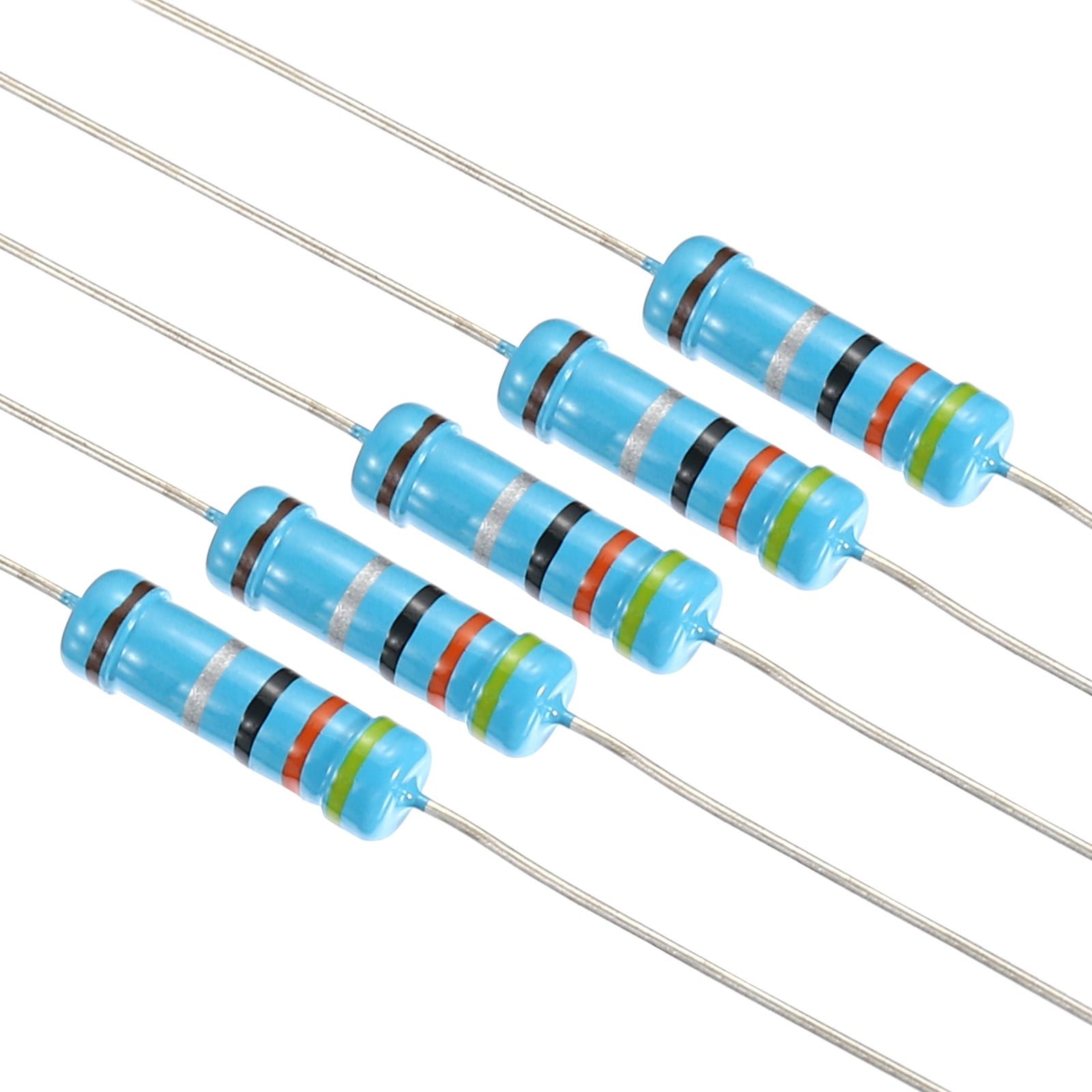 Unique Bargains 1Ohm to 9.1Ohm Metal Film Resistor Assortment Kit 21 ...