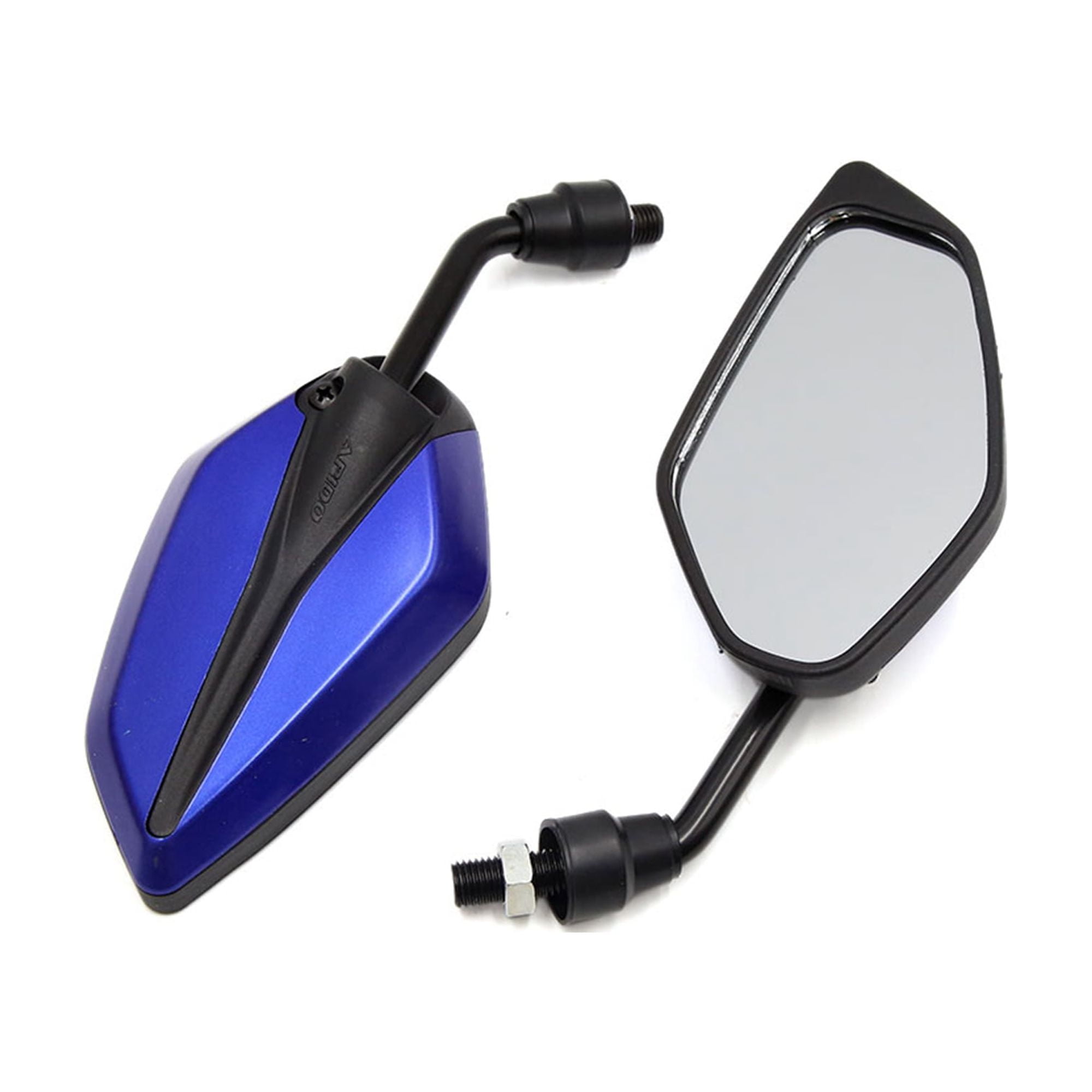 Unique Bargains 1Pair Blue Black Adjustable Polygon Rear Side View ...