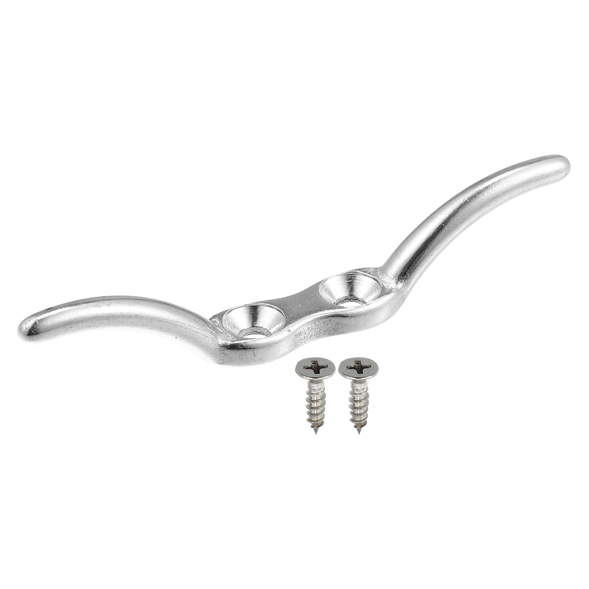 Unique Bargains 1Set 2-1/2 Inch Stainless Steel Flagpole Cleat Hook ...