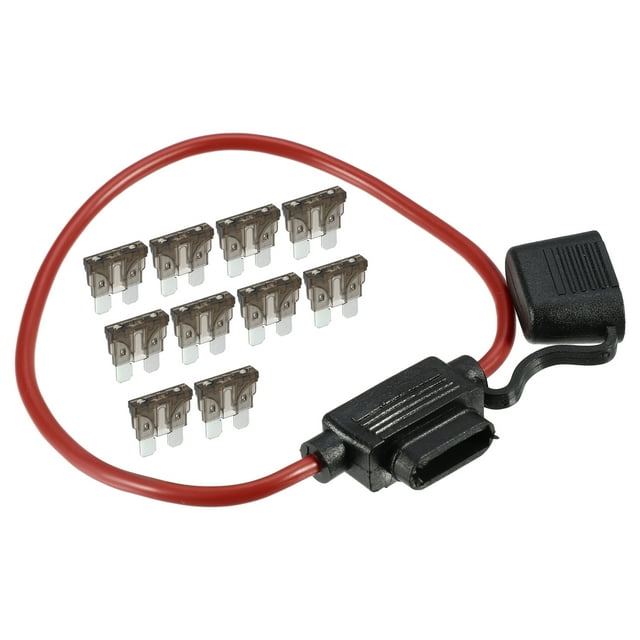 Unique Bargains 1Set 7.5A Standard Blade Style Fuse 12 AWG Fuse Holder ...