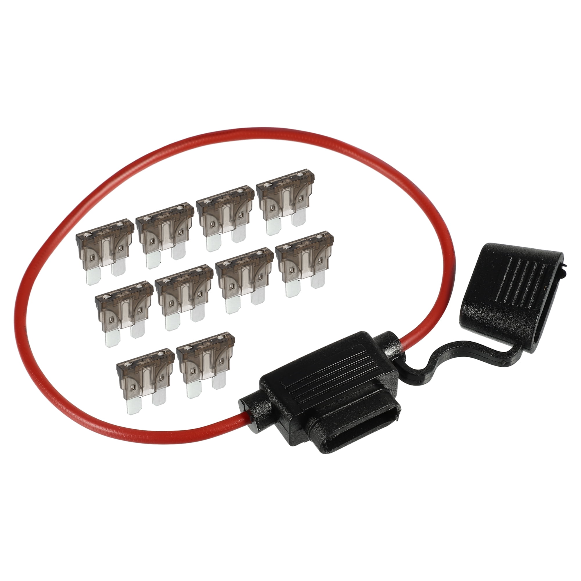 Unique Bargains 1Set 7.5A Standard Blade Style Fuse 16 AWG Fuse Holder ...