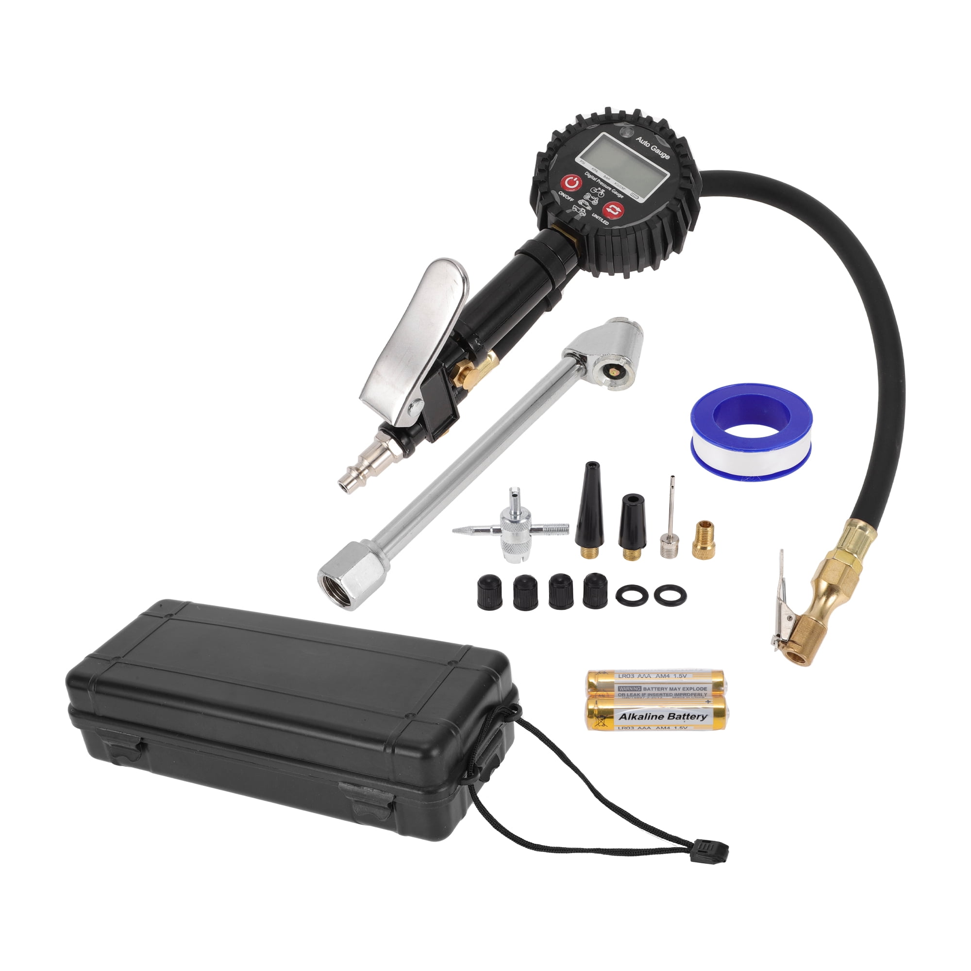 Unique Bargains 1Set Universal Tire Pressure Gauge 250PSI 2.76Inch ...