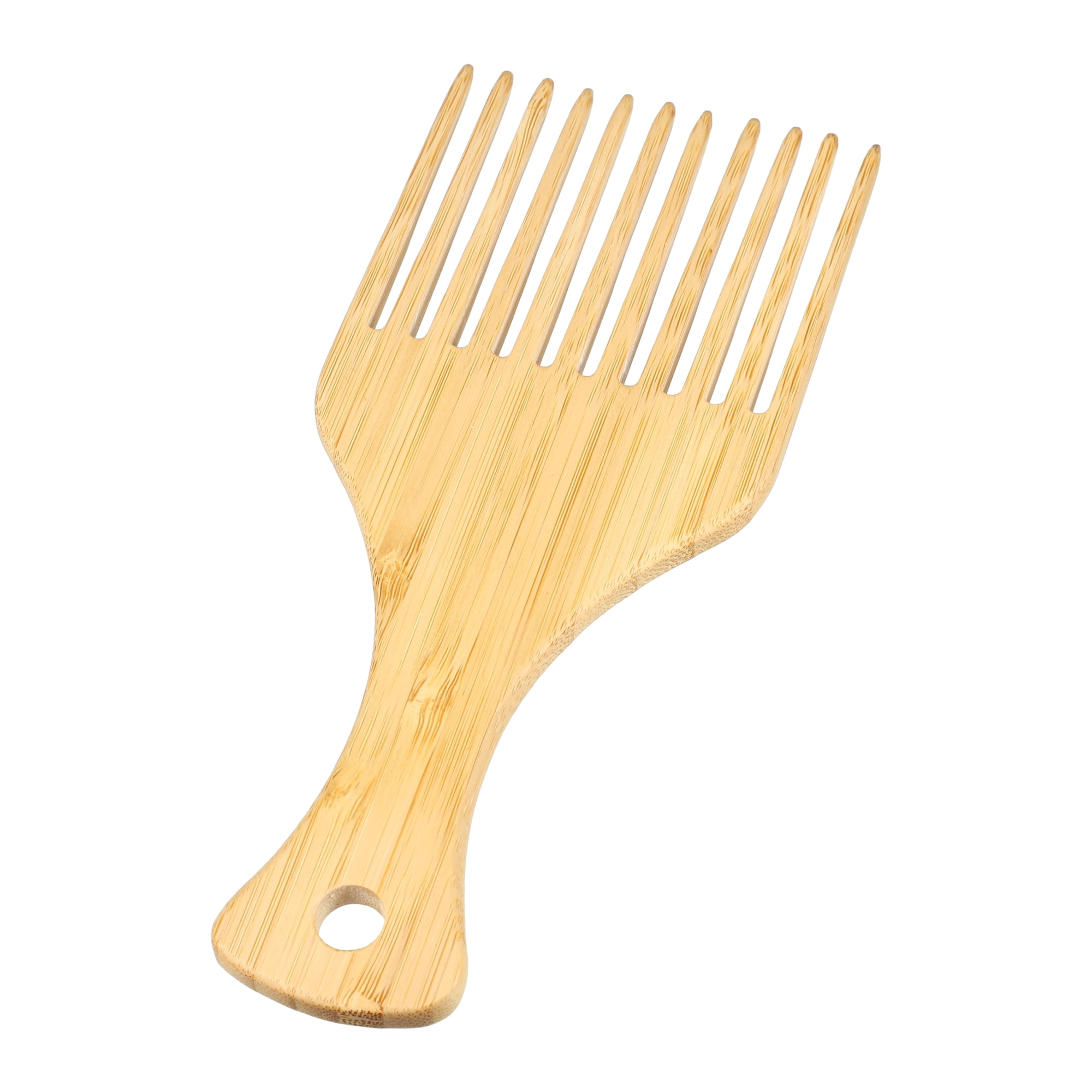 Unique Bargains 1pcs Hair Pick Wooden Hair Pick Afro Hair Pick Suitable ...