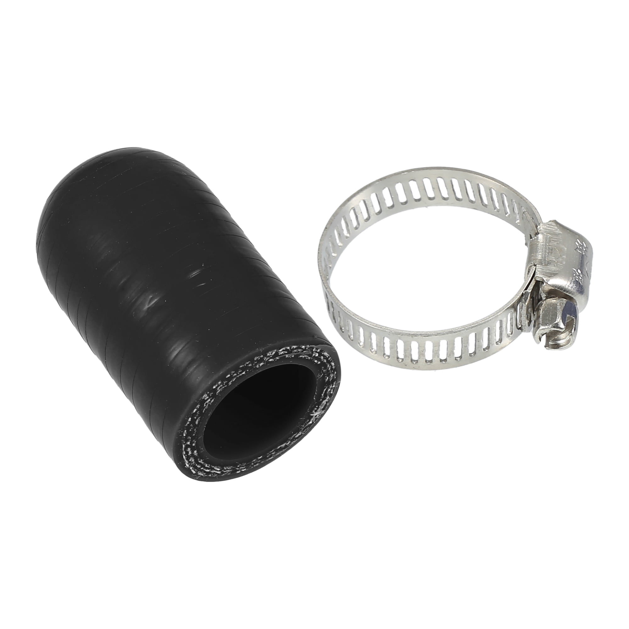 Unique Bargains 1set 30mm L 18mm/0.71" ID Black Silicone Rubber Hose ...