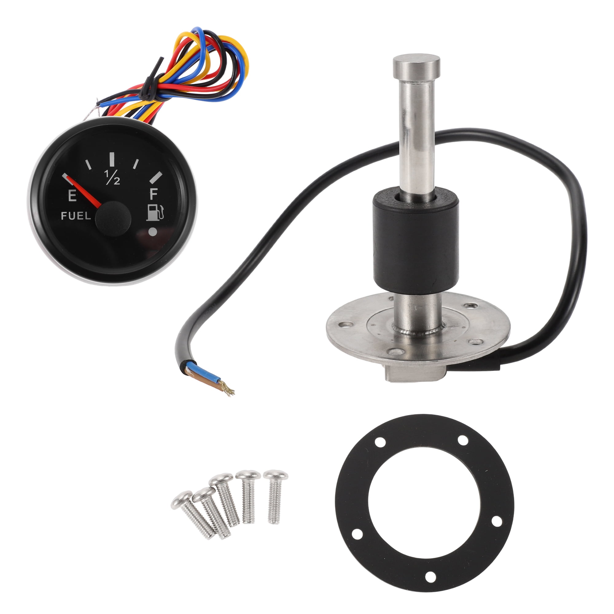 Unique Bargains 1set Fuel Sending Unit and Gauge Kit 3.94" Length Boat Fuel Sending Unit Marine ...