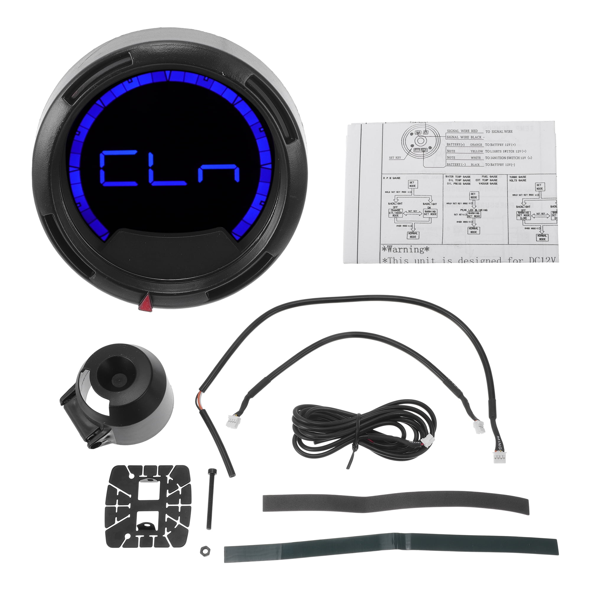 Unique Bargains 2.5" 60mm Tachometer Gauge Colorful Pointer RPM ...