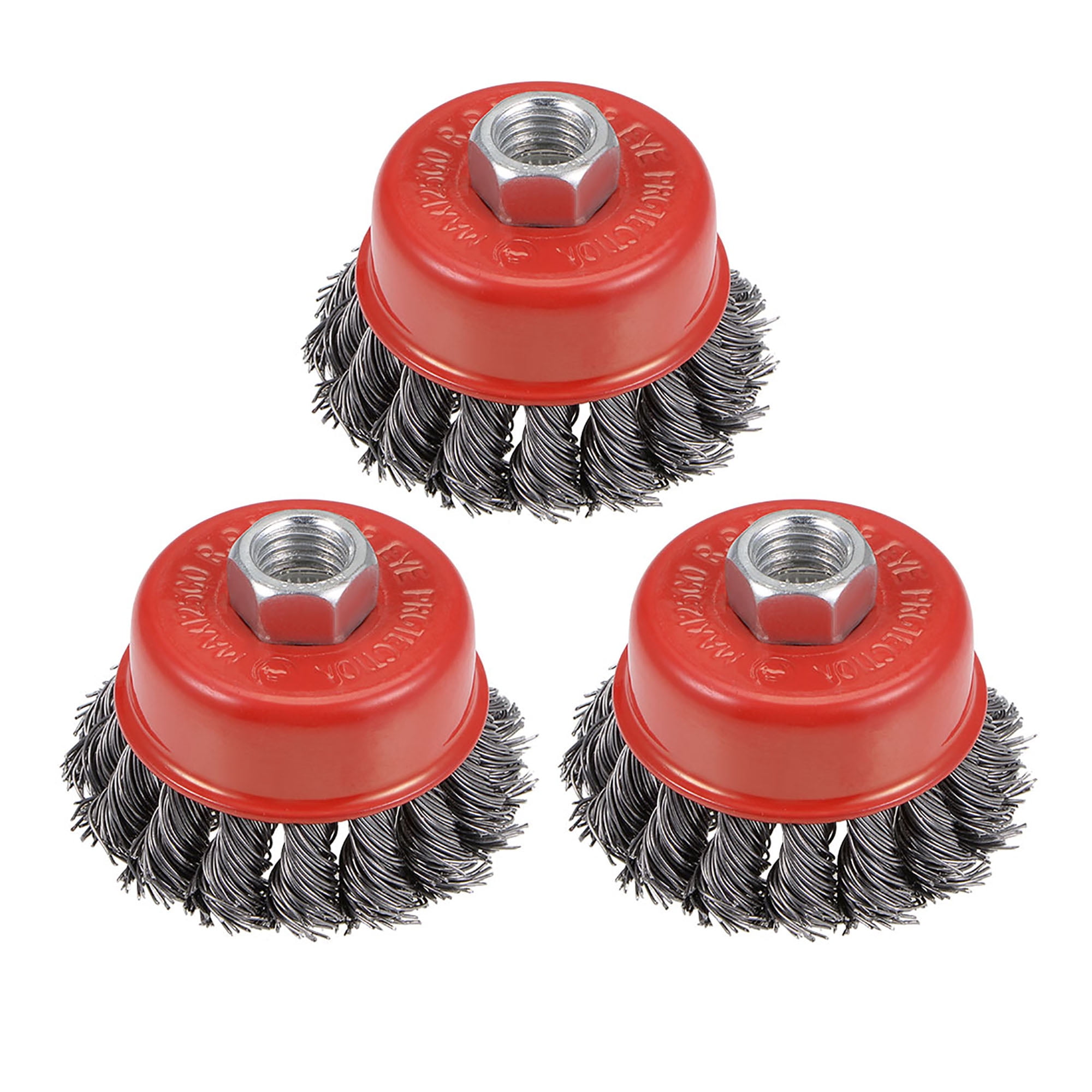 Unique Bargains 2.5 x 1.77inch Wire Cup Brush with M14 Threaded Hole ...