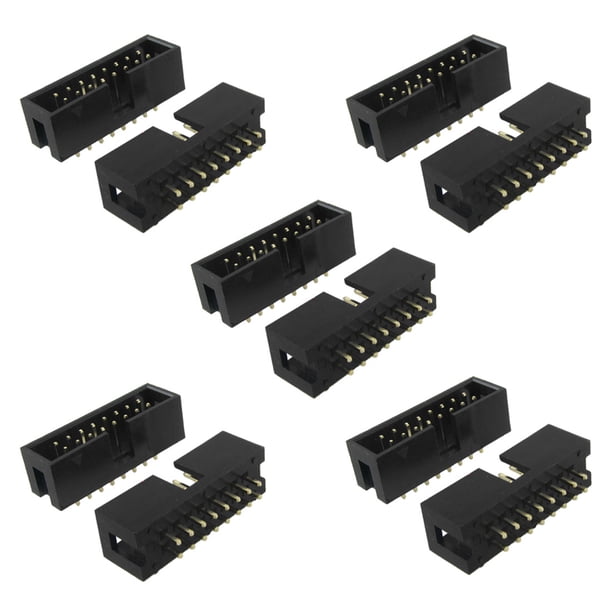 Unique Bargains 2.54mm Pitch 2x8 Pin Dual Row Straight IDC Headers ...