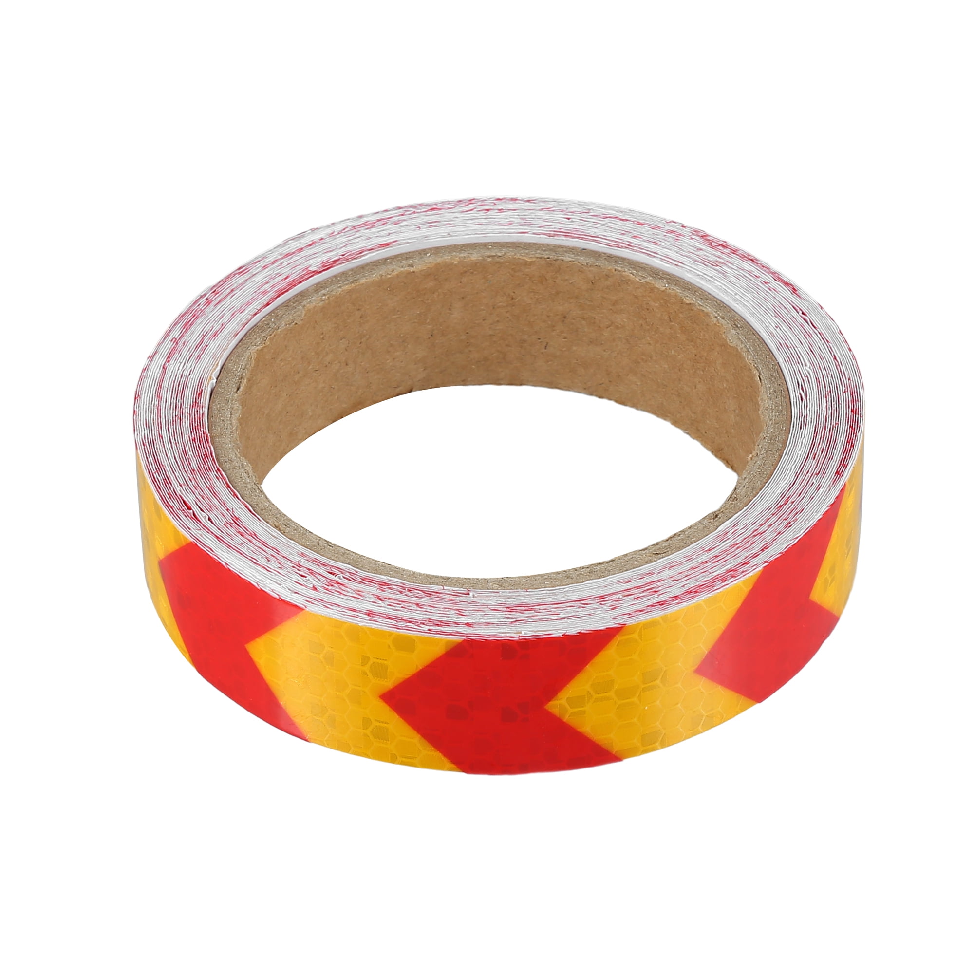 Unique Bargains 2.5cmx9m Yellow and Red Arrow Car Reflective Stickers ...