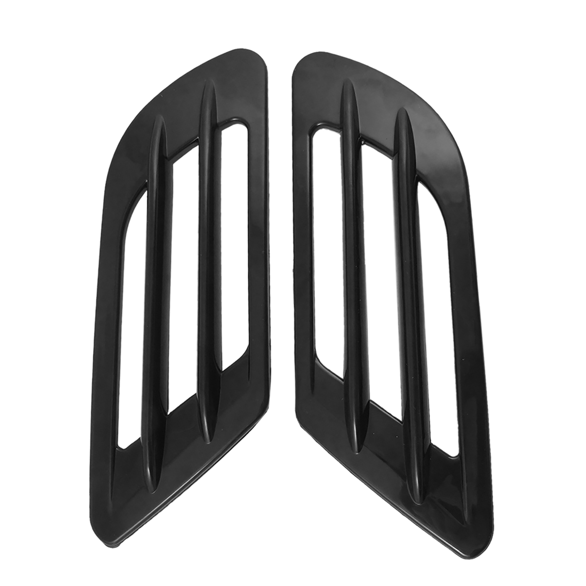 Unique Bargains 2 PCS Car Side Vent Air Flow Fender Black Sticker Decor ...