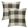 Unique Bargains 2-Pack Checks Pattern Decorative Throw Pillow Covers ...
