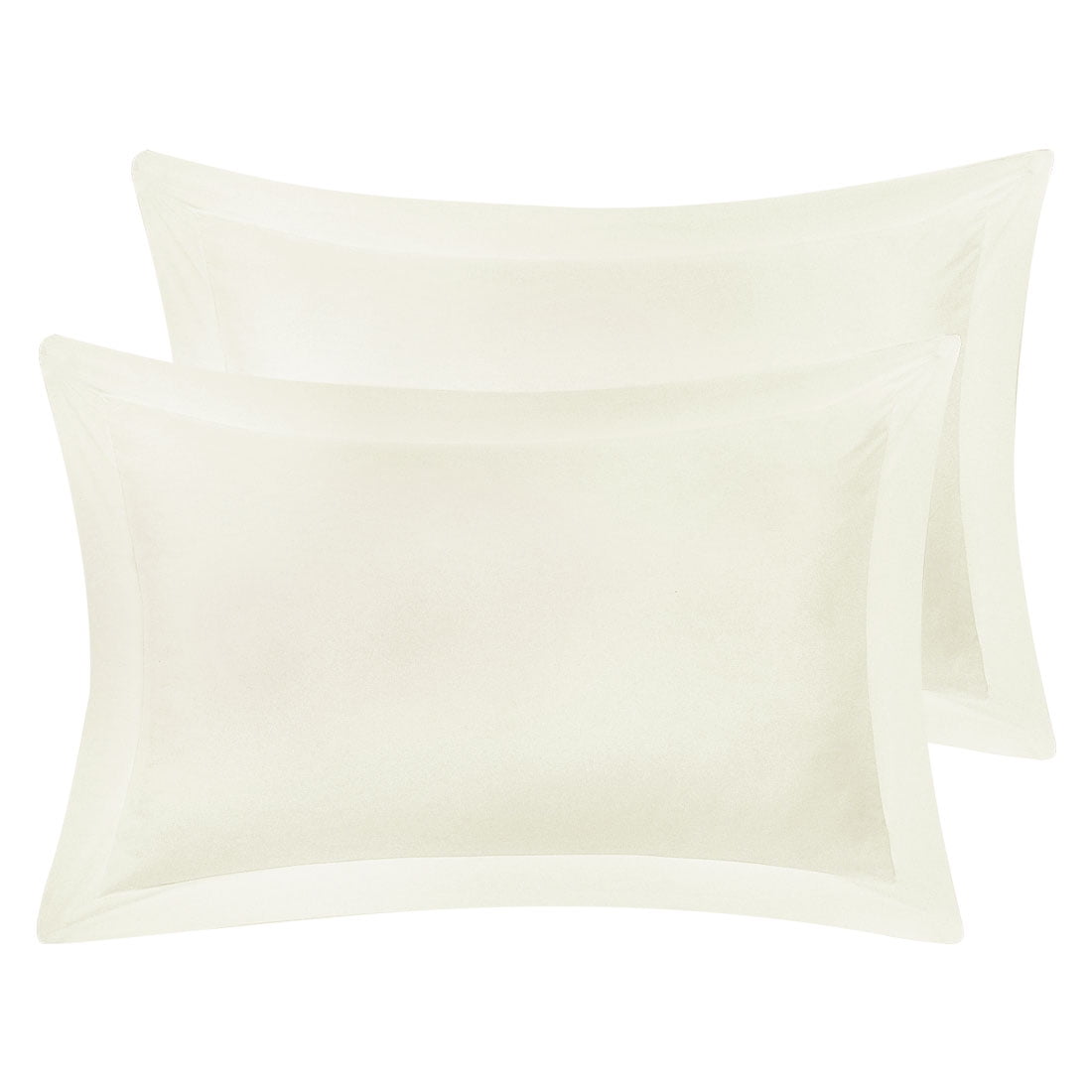 Unique Bargains 2-Pack Envelope Closure Pillow Sham Queen Beige ...