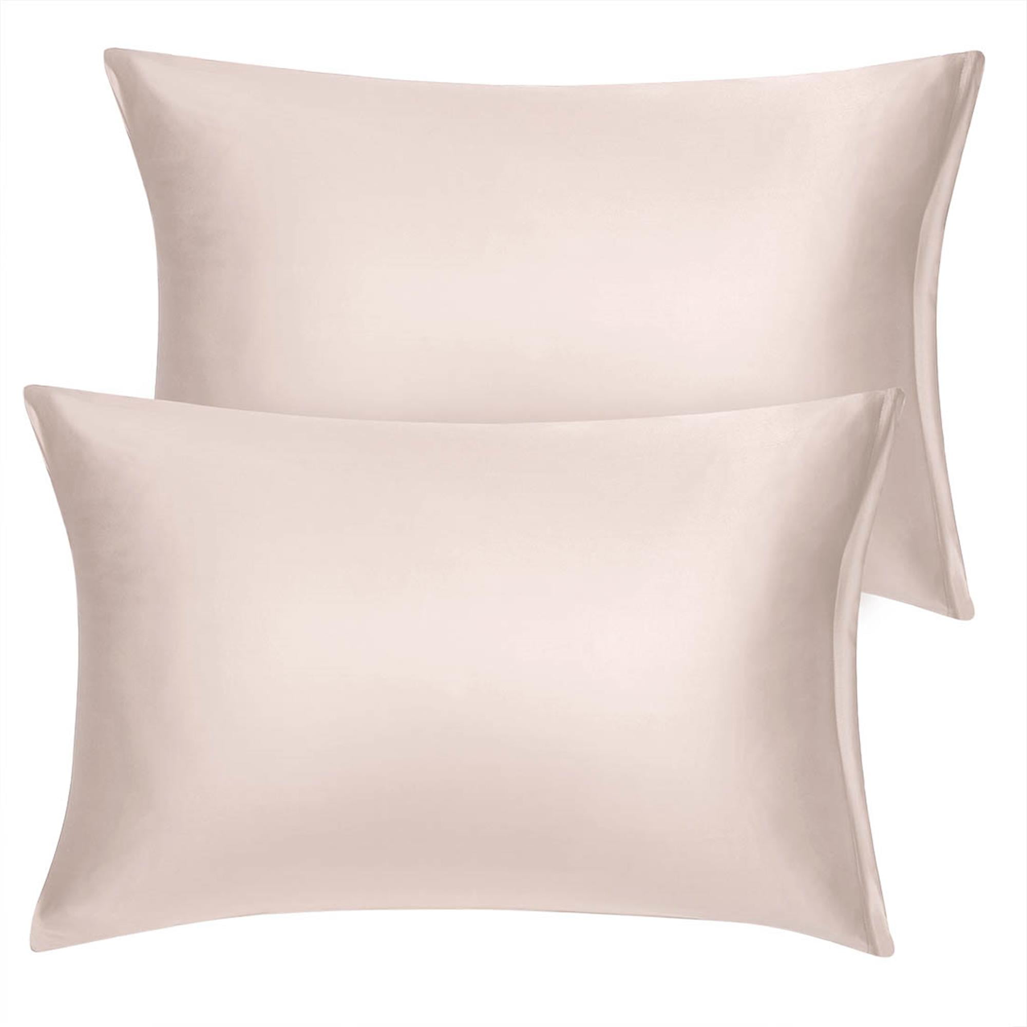 Unique Bargains 2 Pack Silky Satin Pillowcases, Light Tan, King 21 Unique Bargains 2 Pack Silky Satin Pillowcases, Light Tan, King 21