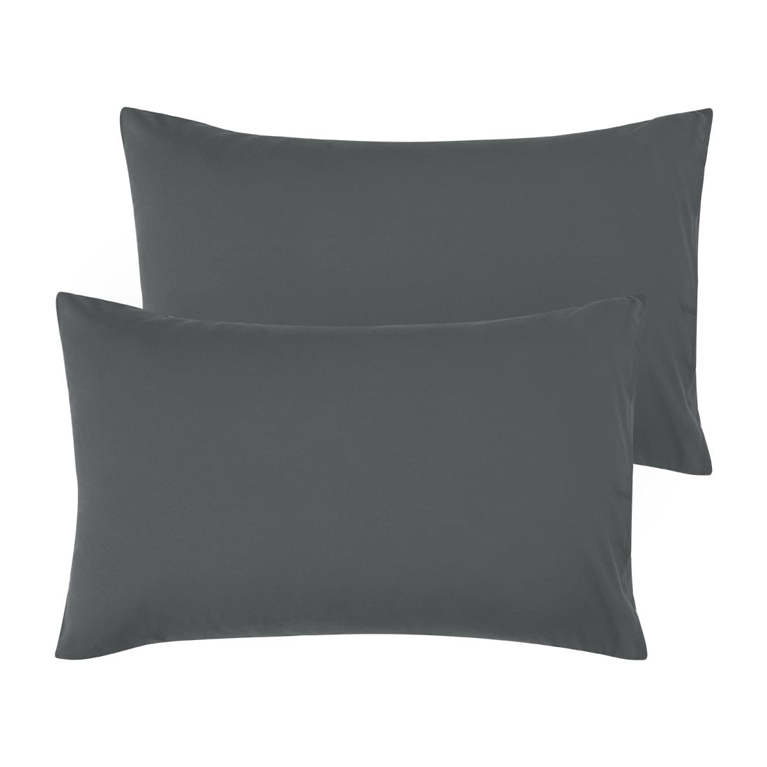 Unique Bargains Microfiber Pillowcases - Queen Size - Grey - Walmart.com
