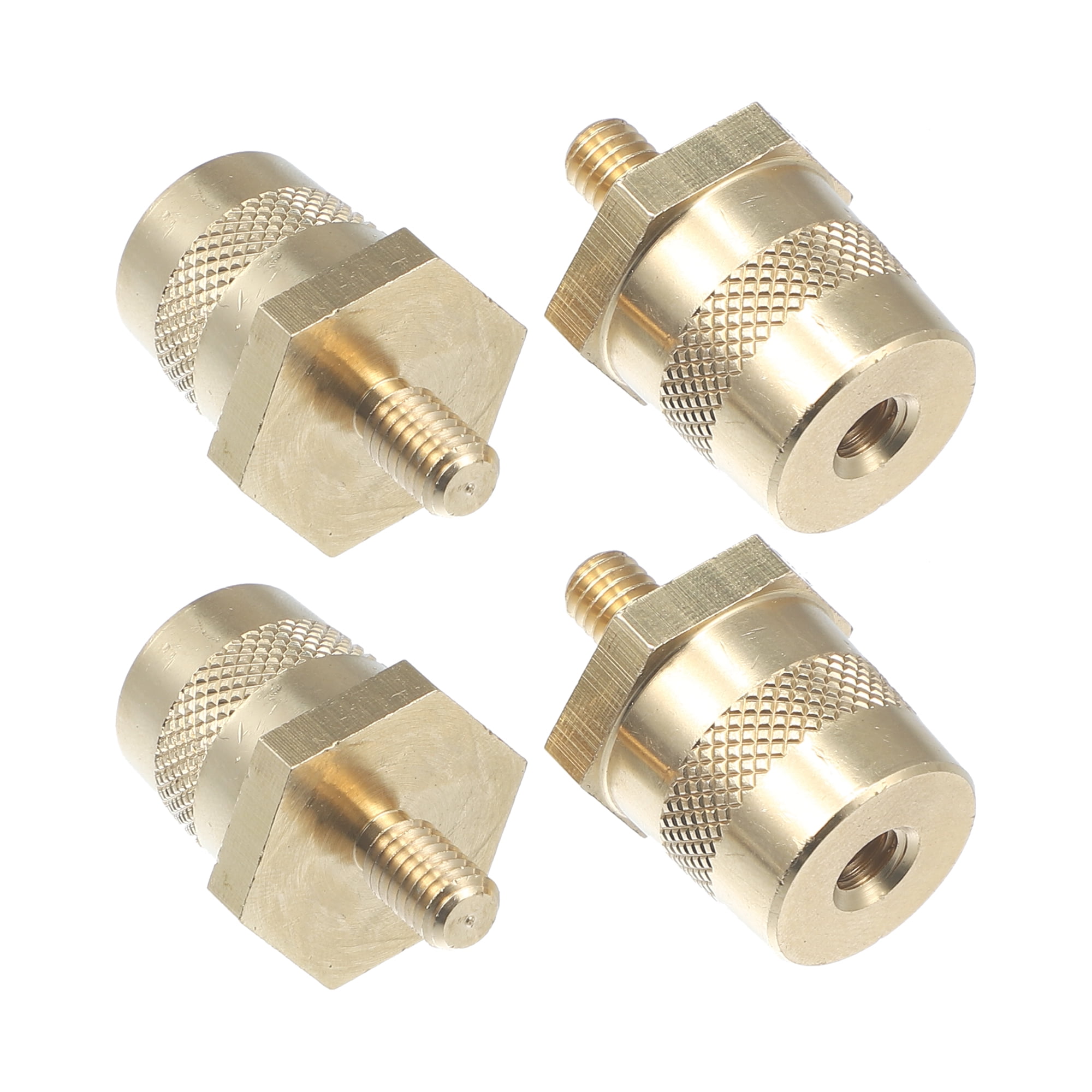 Unique Bargains 2 Pair M6 Auto Battery Terminal Connector Brass Tone ...