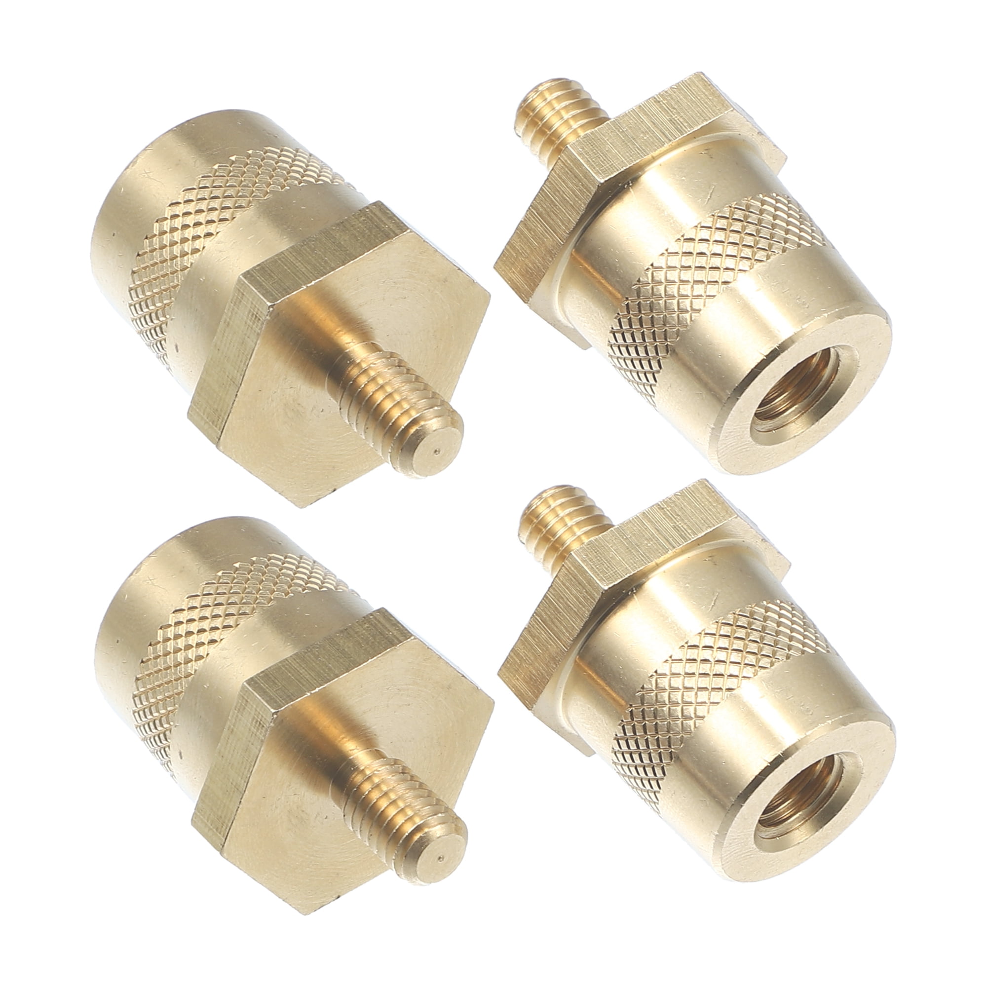 Unique Bargains 2 Pair M6 Auto Battery Terminal Connector Brass Tone ...