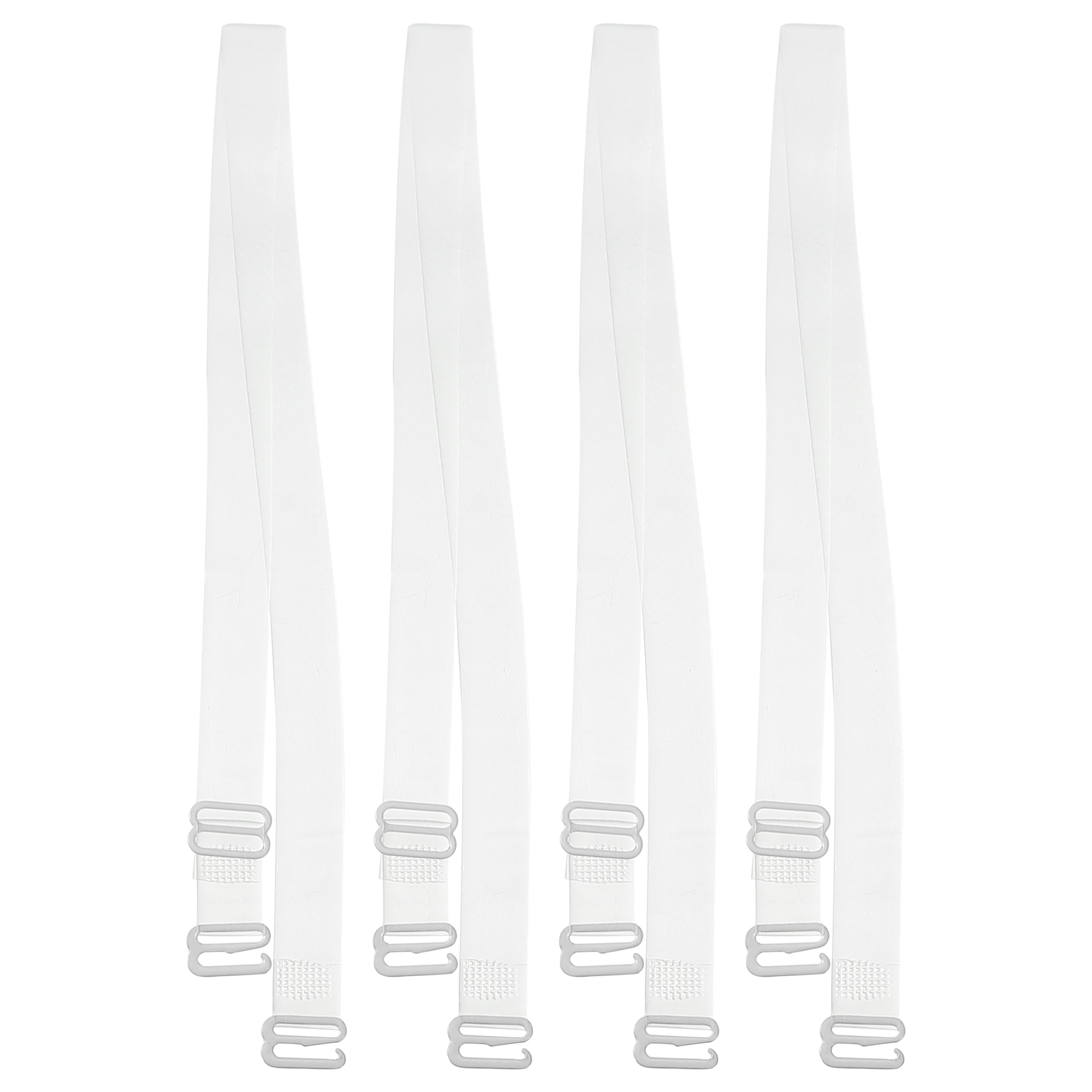 Unique Bargains 2 Pair Non-Slip Adjustable Invisible Clear Bra Shoulder ...