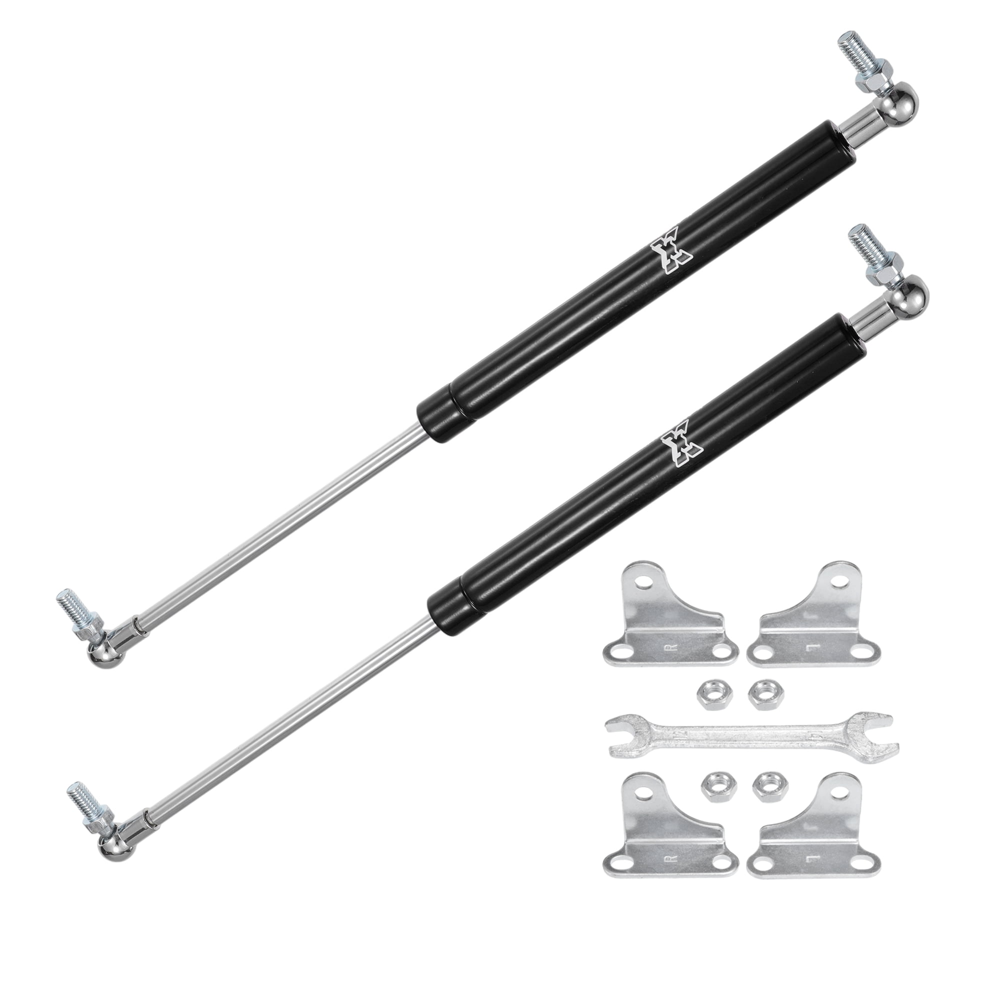 Unique Bargains 2 Pcs 15inch 45lb/200N Black Lift Supports Struts ...