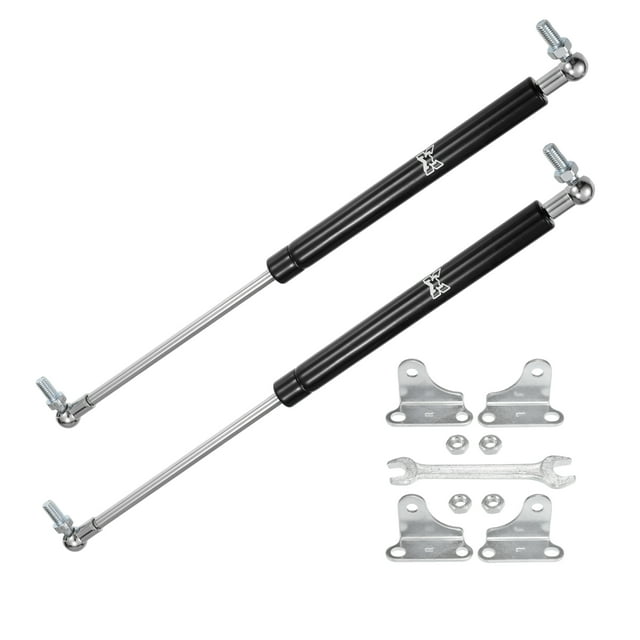 Unique Bargains 2 Pcs 15inch 45lb/200N Black Lift Supports Struts ...
