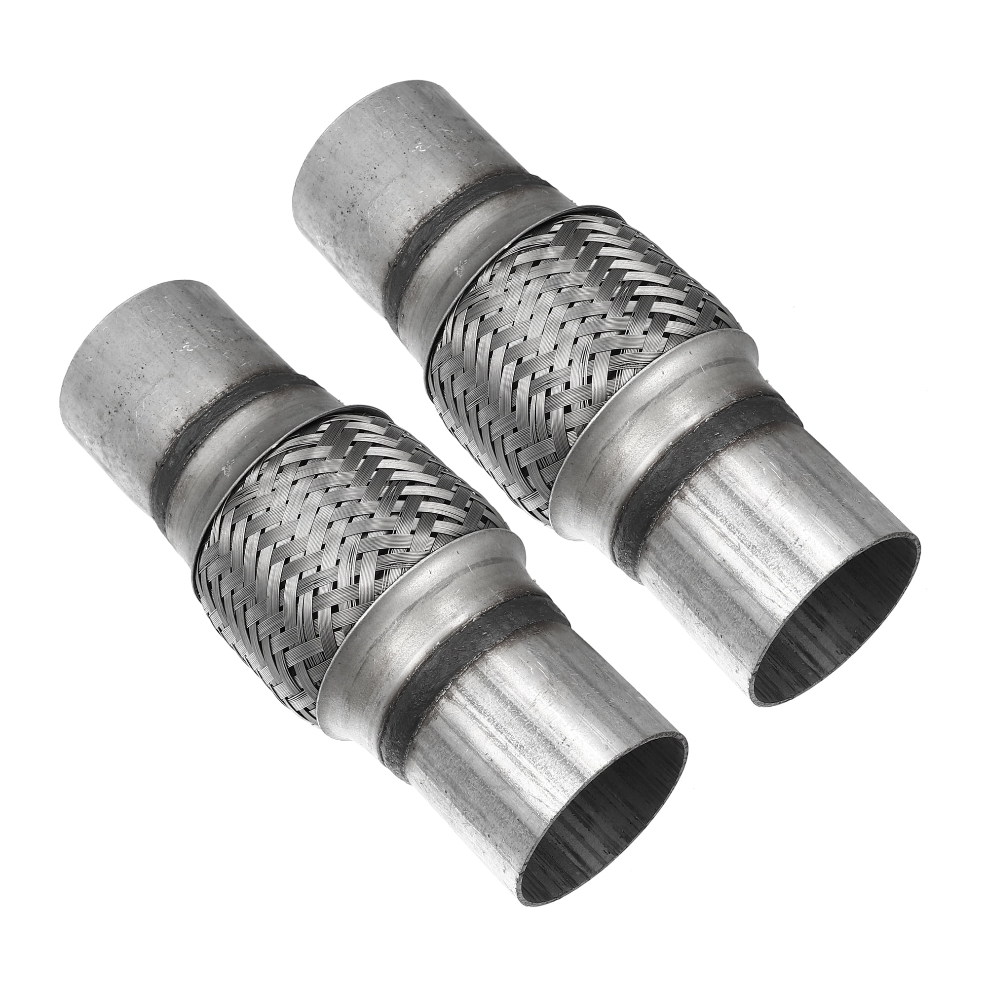 Unique Bargains 2 Pcs 2.25"x4"x8" Car Exhaust Flexible Pipe Exhaust ...