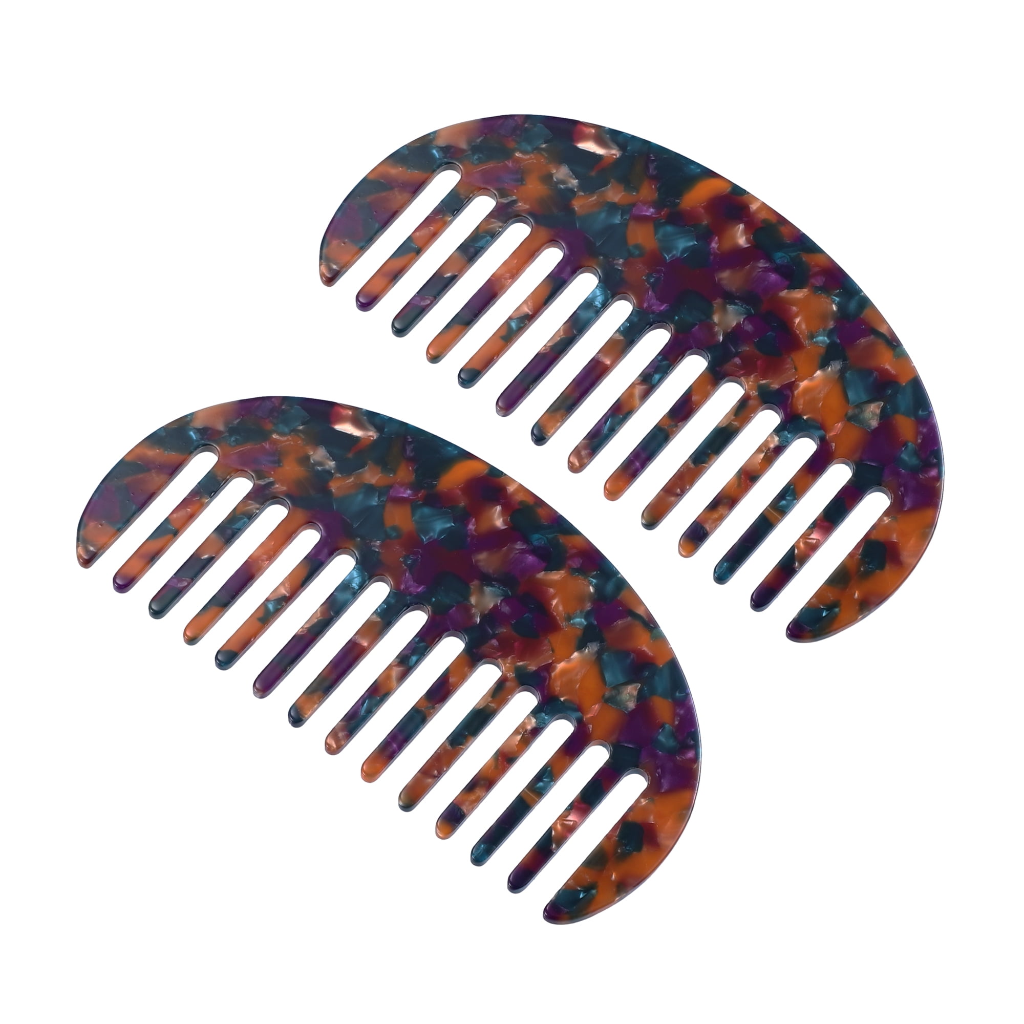 Unique Bargains 2 Pcs Anti-Static Hair Comb Wide Tooth for Thick Curly ...