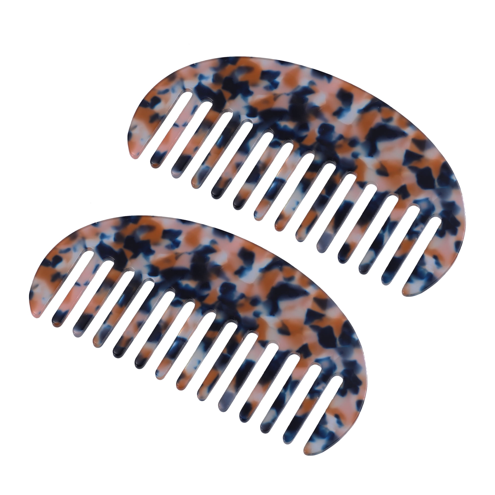 Unique Bargains 2 Pcs Anti-Static Hair Comb Wide Tooth for Thick Curly ...