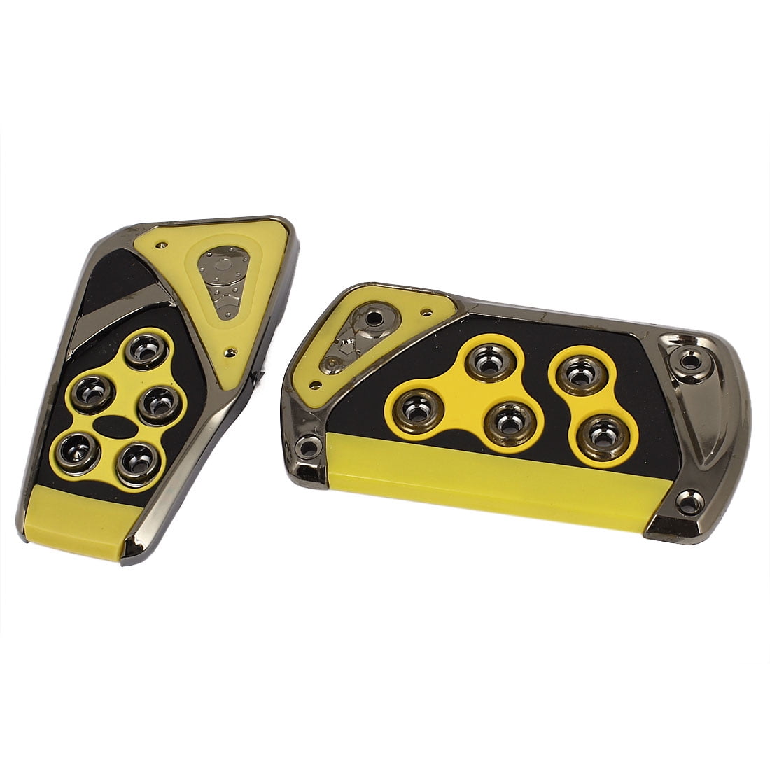 Unique Bargains 2 Pcs Black Yellow Manual Car Nonslip Clutch Brake Gas ... Unique Bargains 2 Pcs Black Yellow Manual Car Nonslip Clutch Brake Gas ...