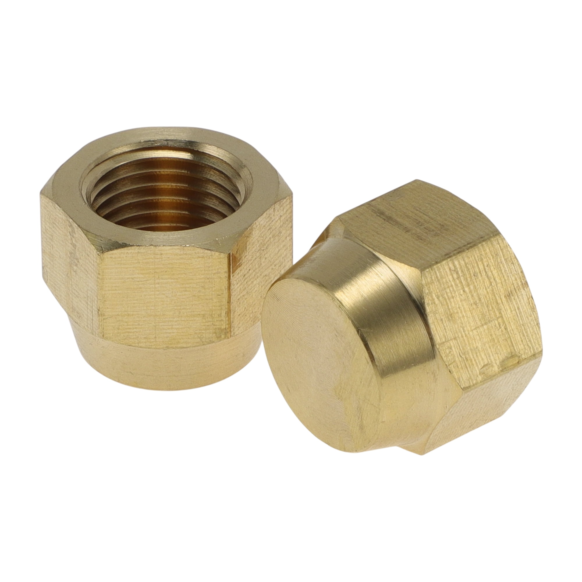 Unique Bargains 2 Pcs Brass Pipe Fittings for Air Conditioning 5/16 ...