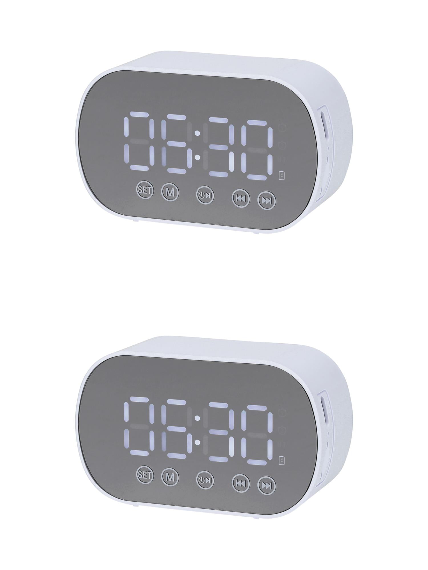 Unique Bargains 2 Pcs Digital Alarm Clock with FM and Speaker Function ...