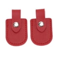 Unique Bargains 2 Pcs Durable Scissors Protective Cover Red PU Leather ...